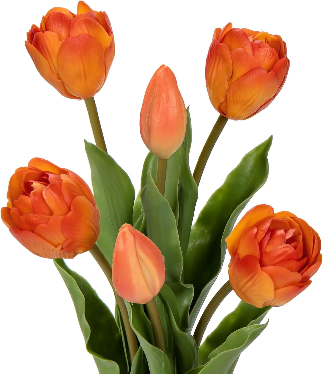 Boliang Tulips Artificial Flowers Large Tulips Head Real Touch Fake ...