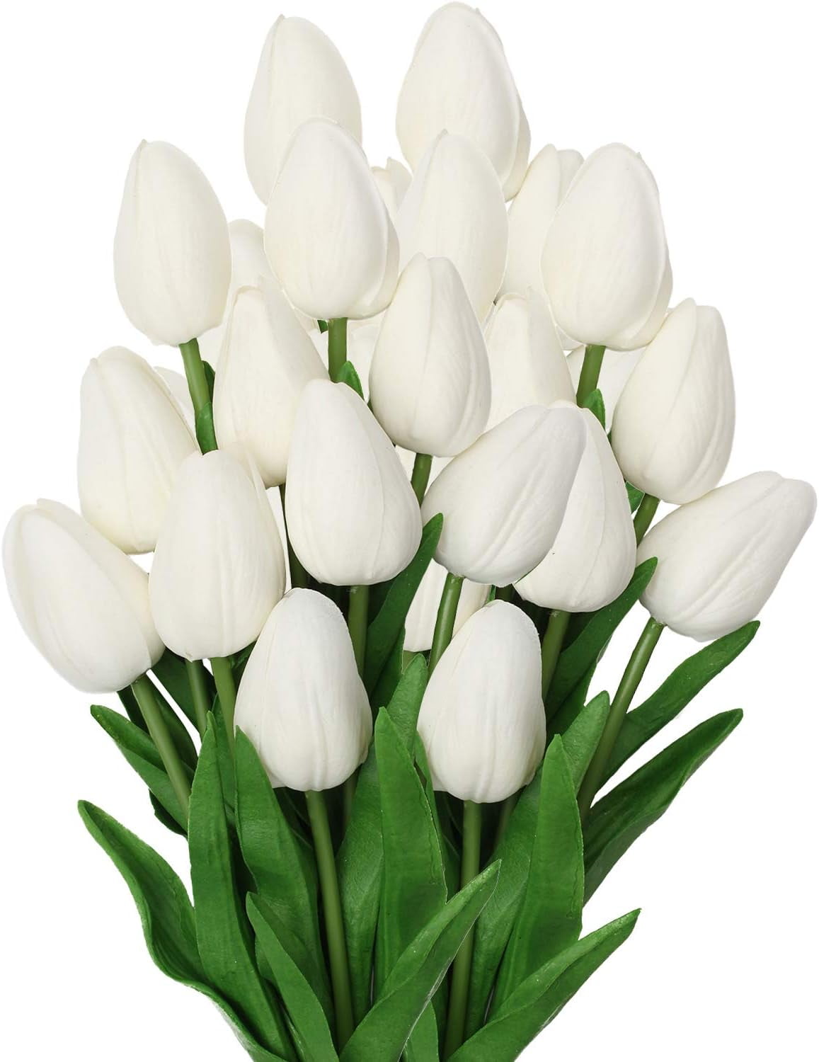 Boliang Tulips Artificial Flowers Large Tulips Head Real Touch Fake ...
