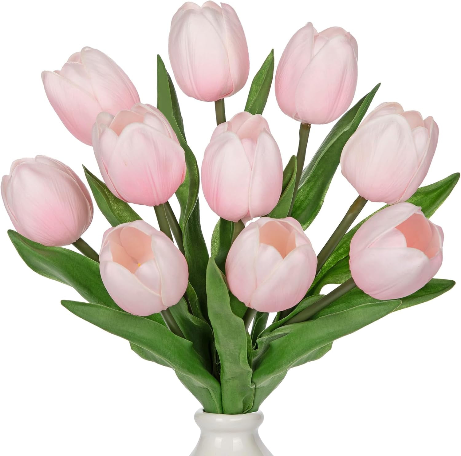 Boliang Tulips Artificial Flowers Large Tulips Head Real Touch Fake ...
