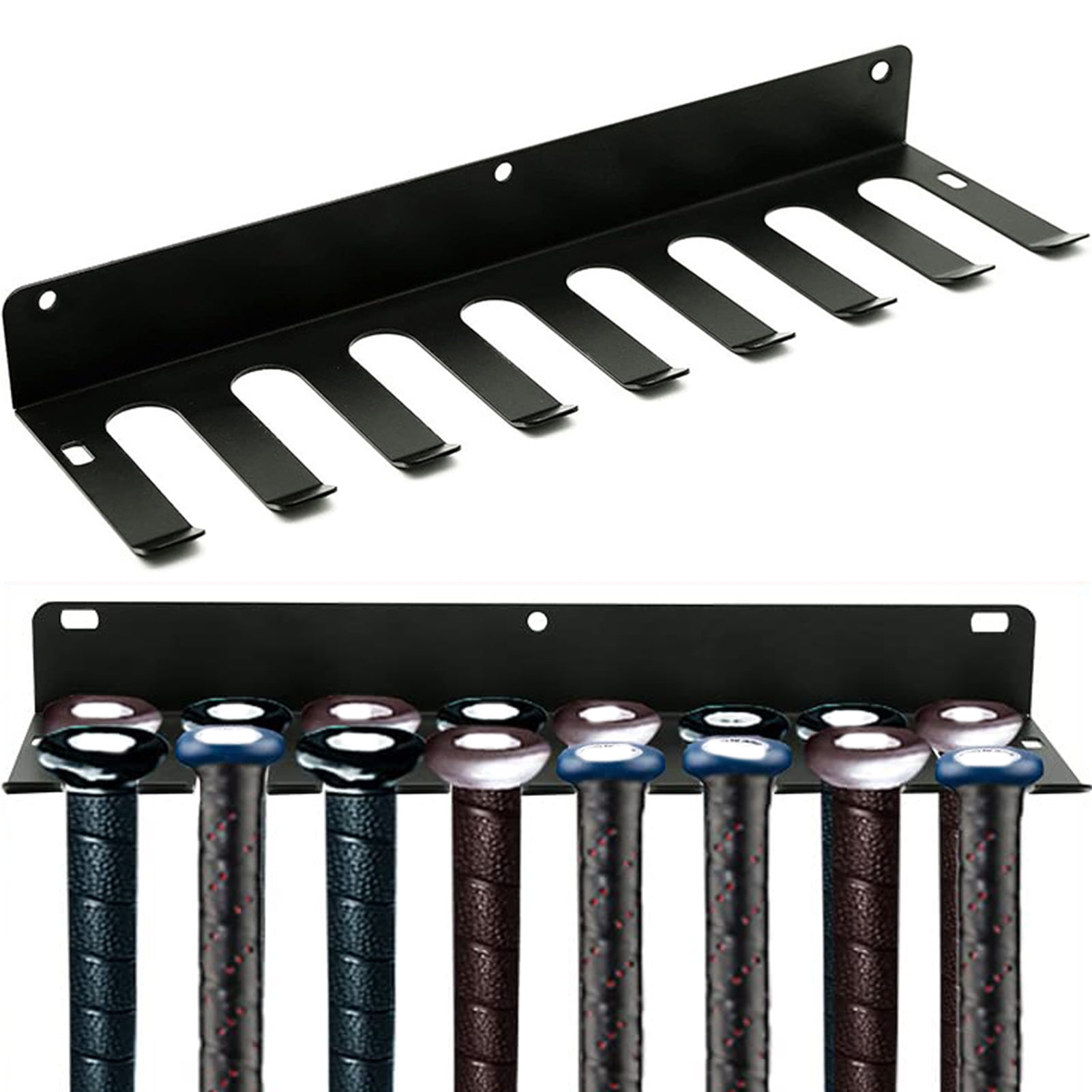 Bolincty 1 Set Stick Display Stand Metal Baseball Bat Holder Easy to ...