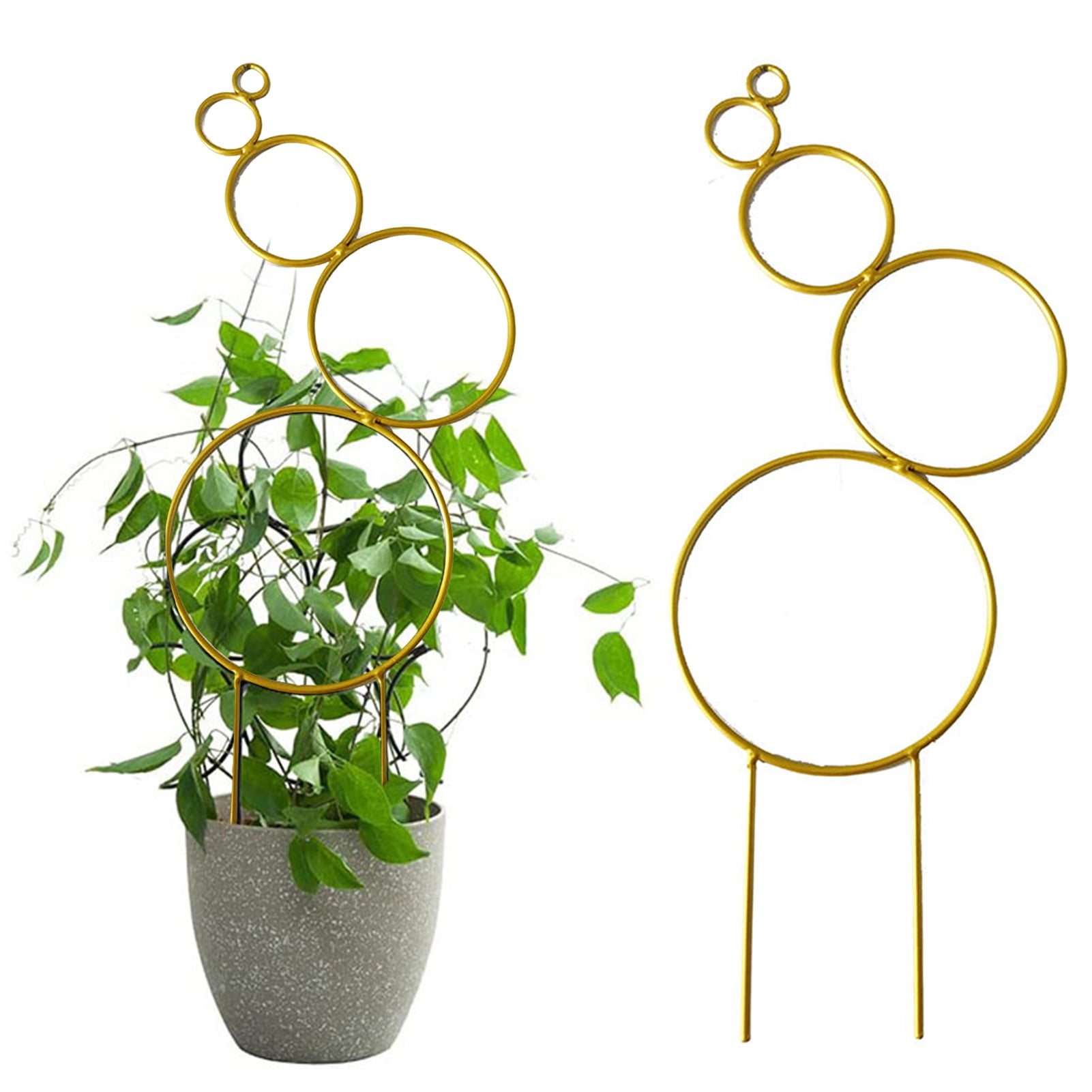 Bolincty 2pcs Plant Trellis for Climbing Plants, Garden Metal Trellis for Potted Plants Turtle ...