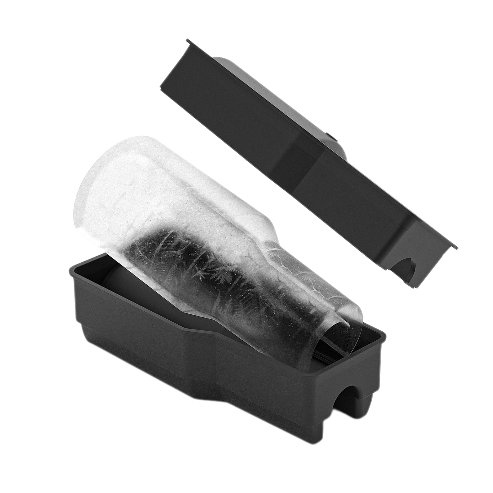 Bolincty 3 Colors Ice Cube Tray with Lid, Hollow Cylinder Ice Mold ...