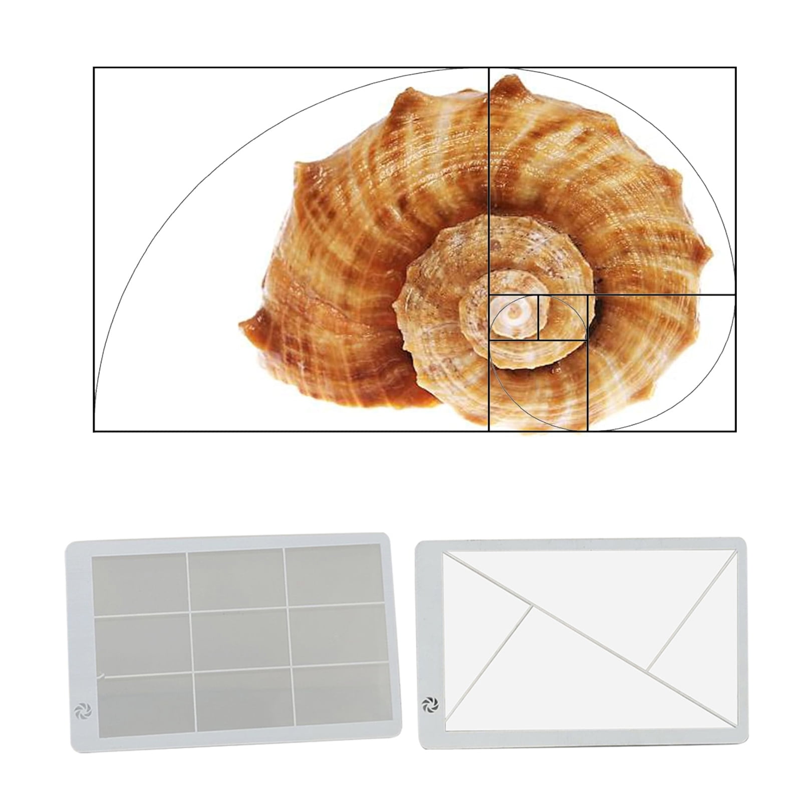 Bolincty 3Pcs Golden Ratio Viewfinder Ruler Fibonacci Rule of Thirds ...