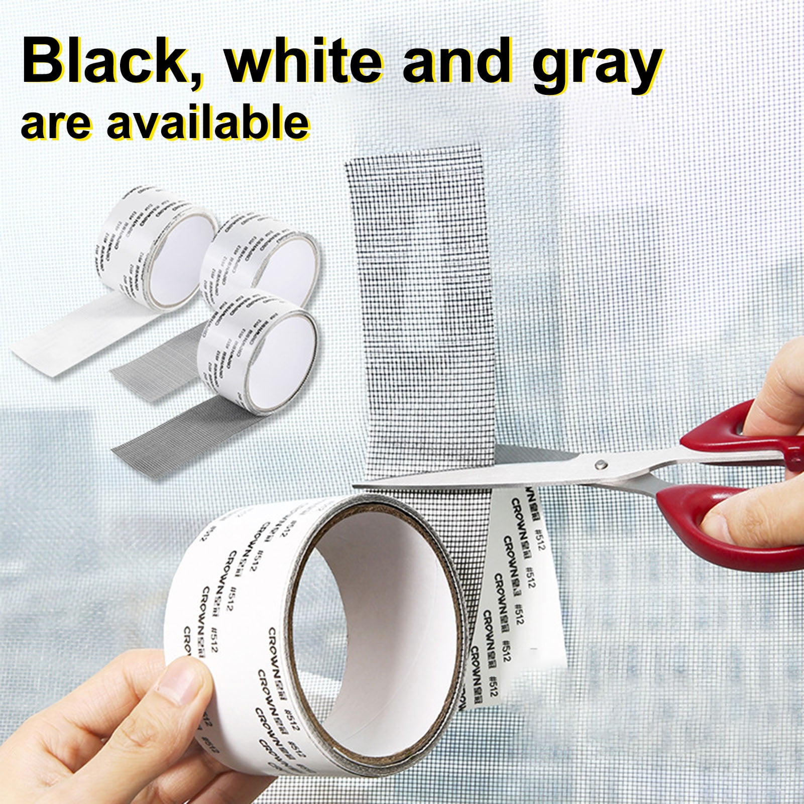 Bolincty 5 Rolls Screen Repair Tape Kit Tear-resistant Fiberglass Mesh ...