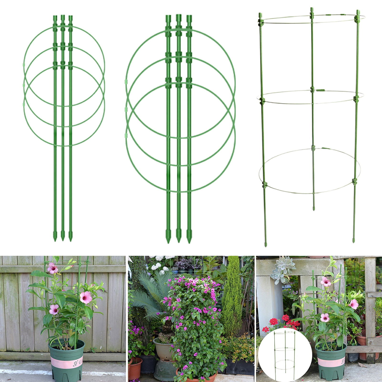 Bolincty Adjustable Tomato Plant Support 7/11 Inch Cages Garden ...