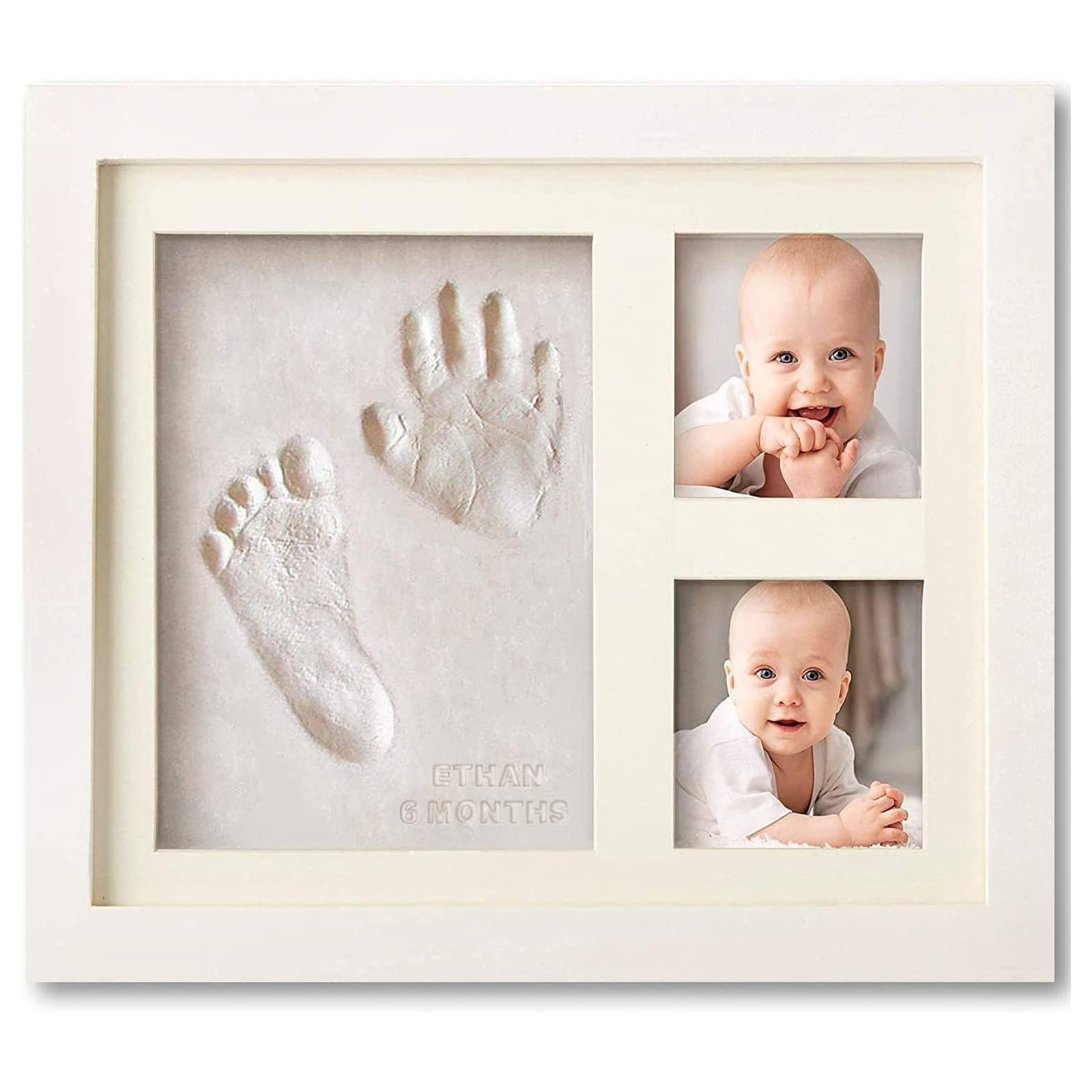 Bolincty Baby Handprint Footprint Photo Frame with Ink Pad, Baby ...