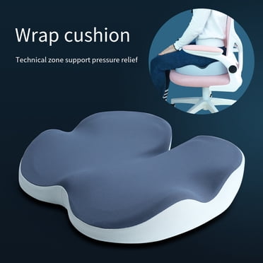 Memory Foam Sit Bone Relief Seat Cushion for Butt Lower Back Hamstrings ...