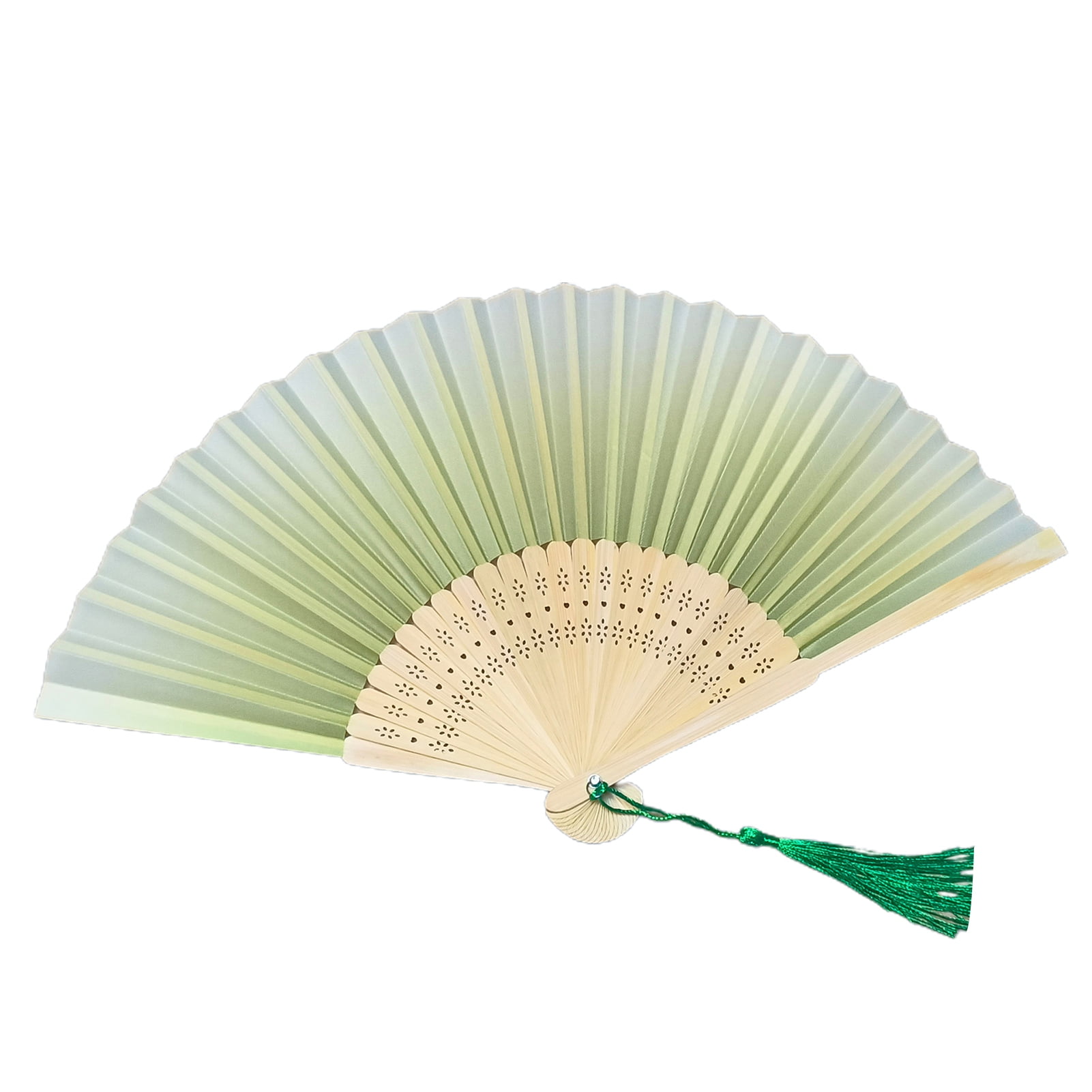 Bolincty Handheld Foldable Fan Vintage Bamboo Fan, Gradient Color ...