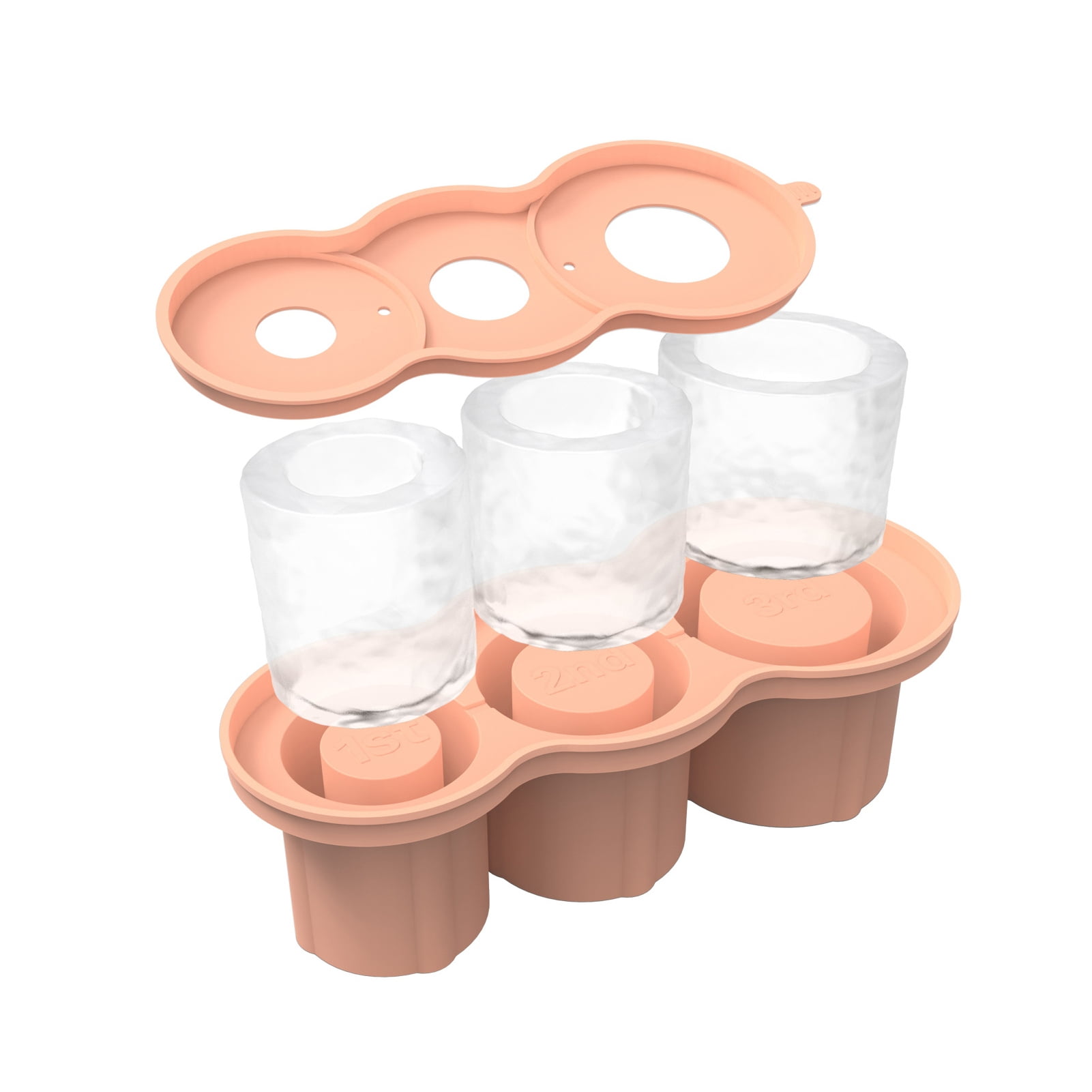 Bolincty Ice Tray with Lid, Ice Cube Tray for 20-40oz Tumbler Cup, Ice ...