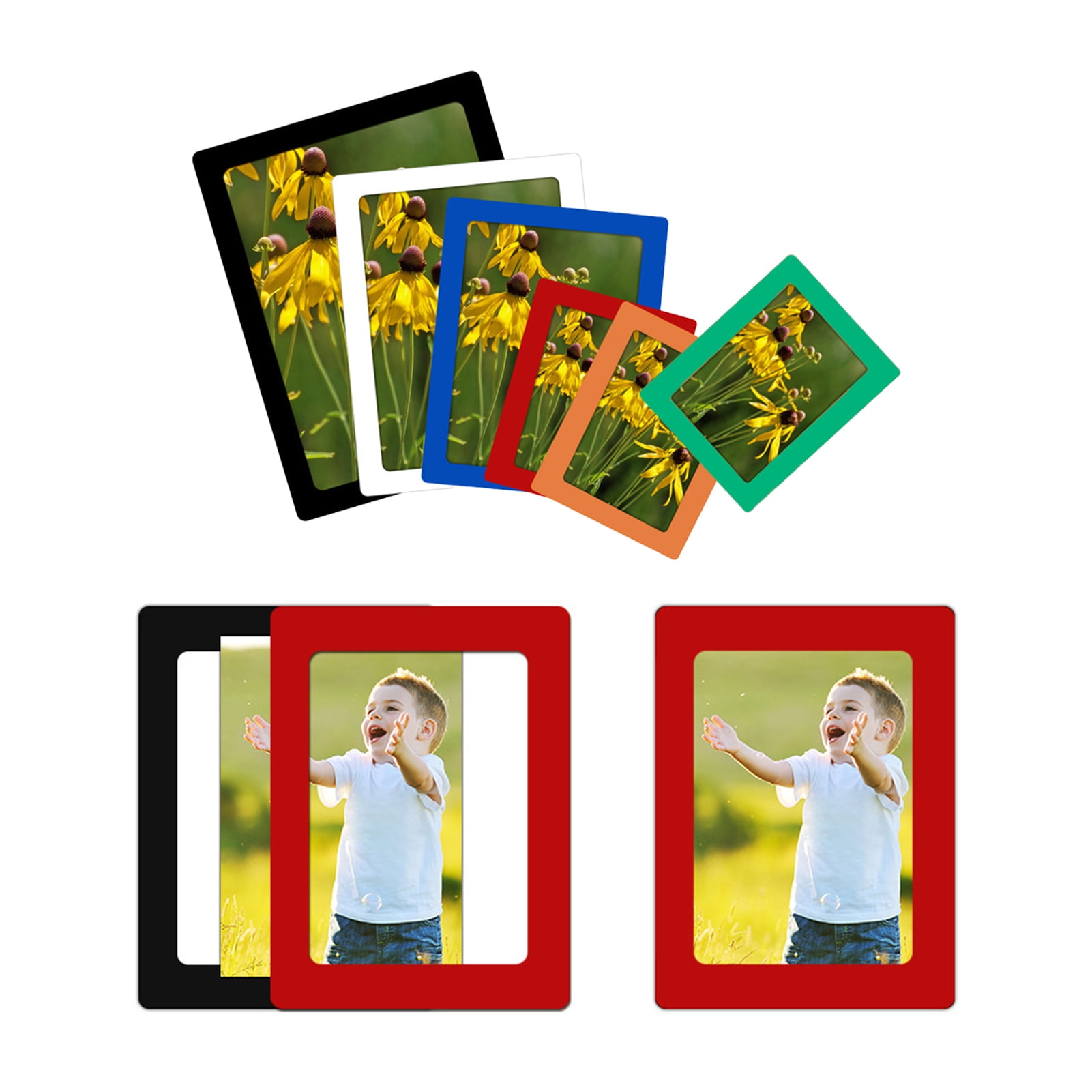 Bolincty Magnetic Picture Frame, Magnetic Frame with 6 Colors Border ...