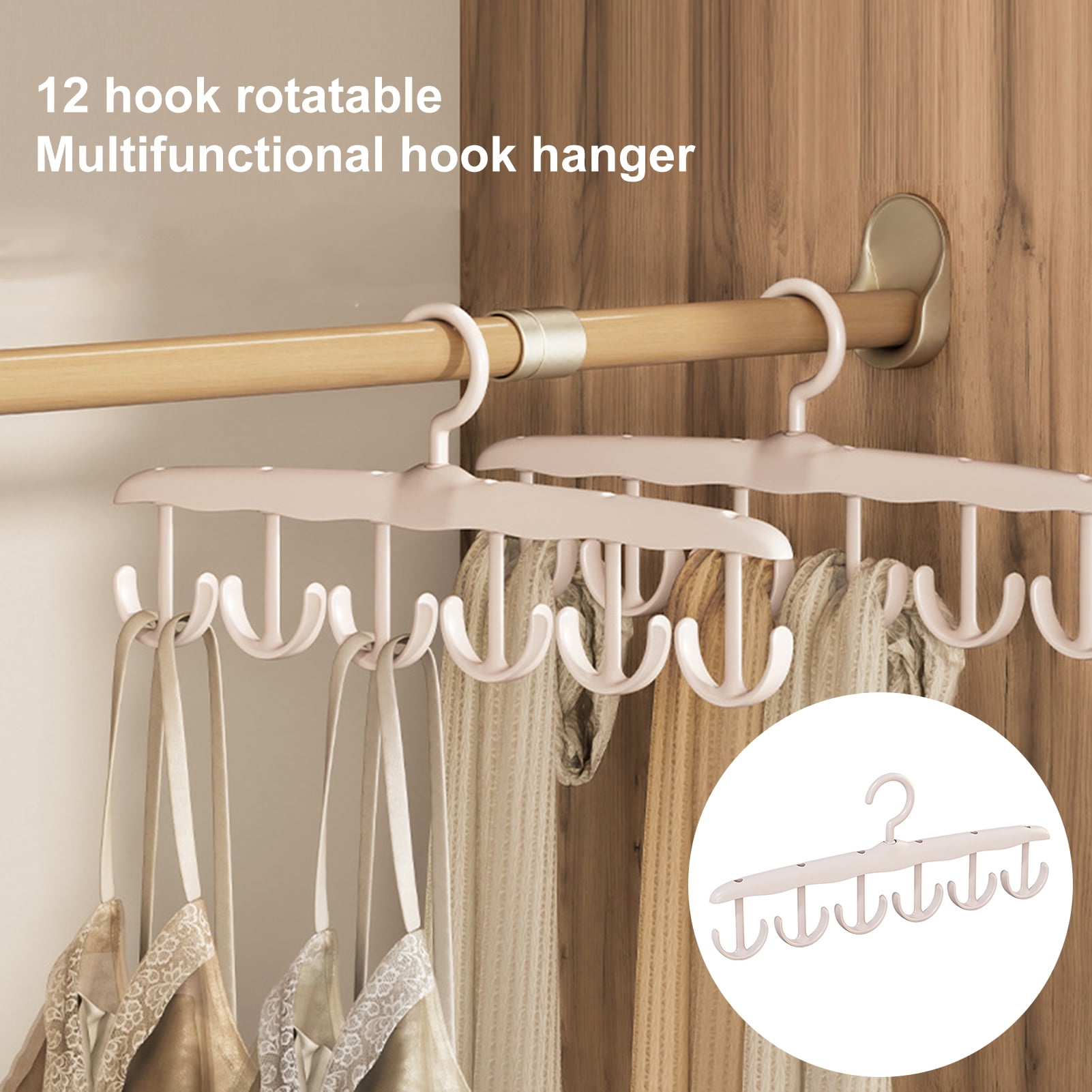 Bolincty Multi-hook Sling Scarf Hanger Strong Load-bearing 360-Degree ...
