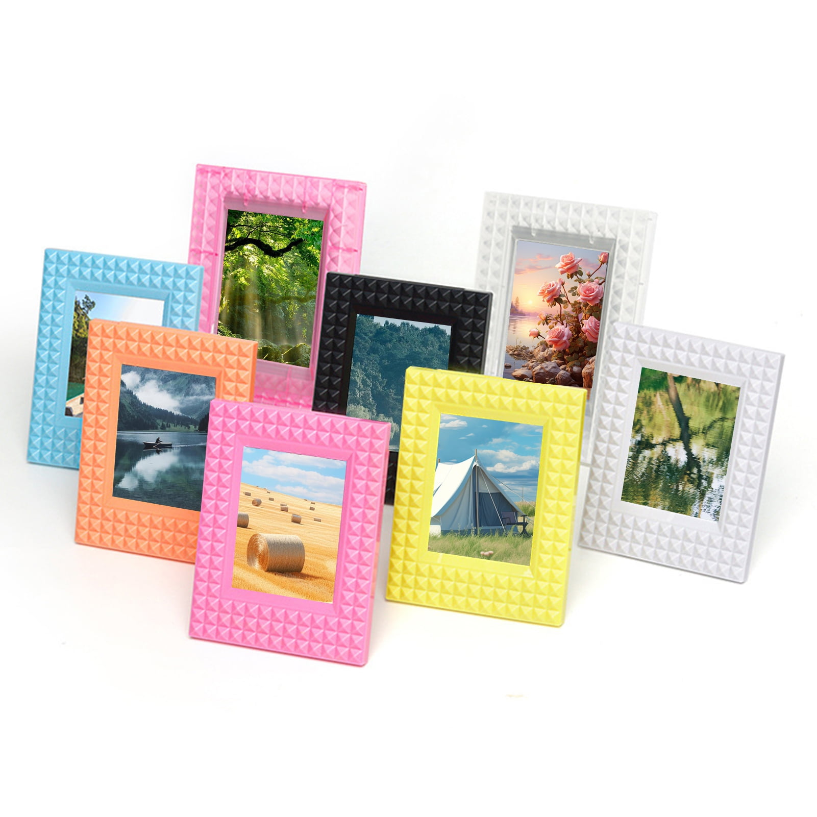 Bolincty Picture Frame 8 Colors , 3 Inch Mini Photo Frame Desktop Decor ...