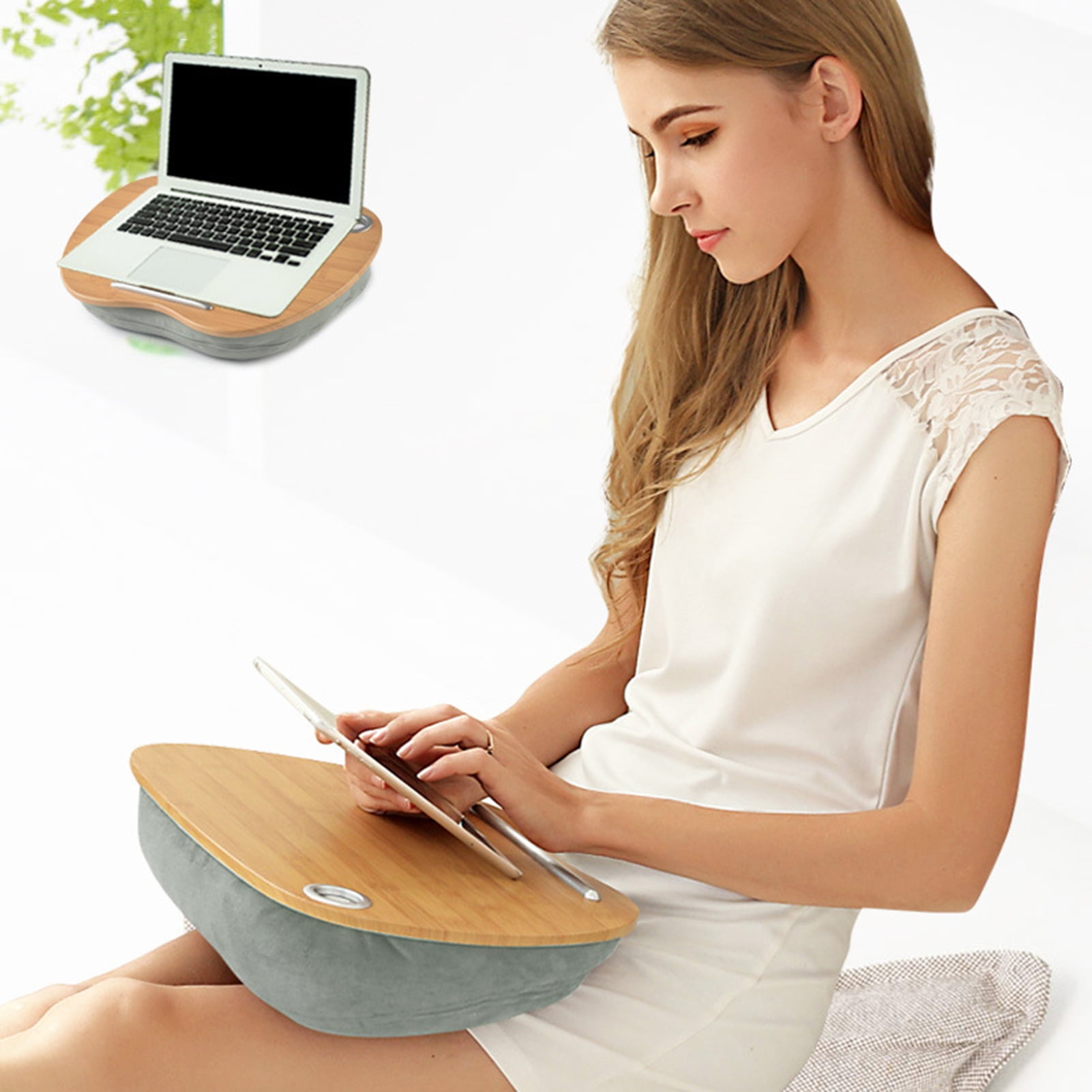Bolincty Portable Lap Desk Sturdy Cushion Device Holder Non-deformable ...