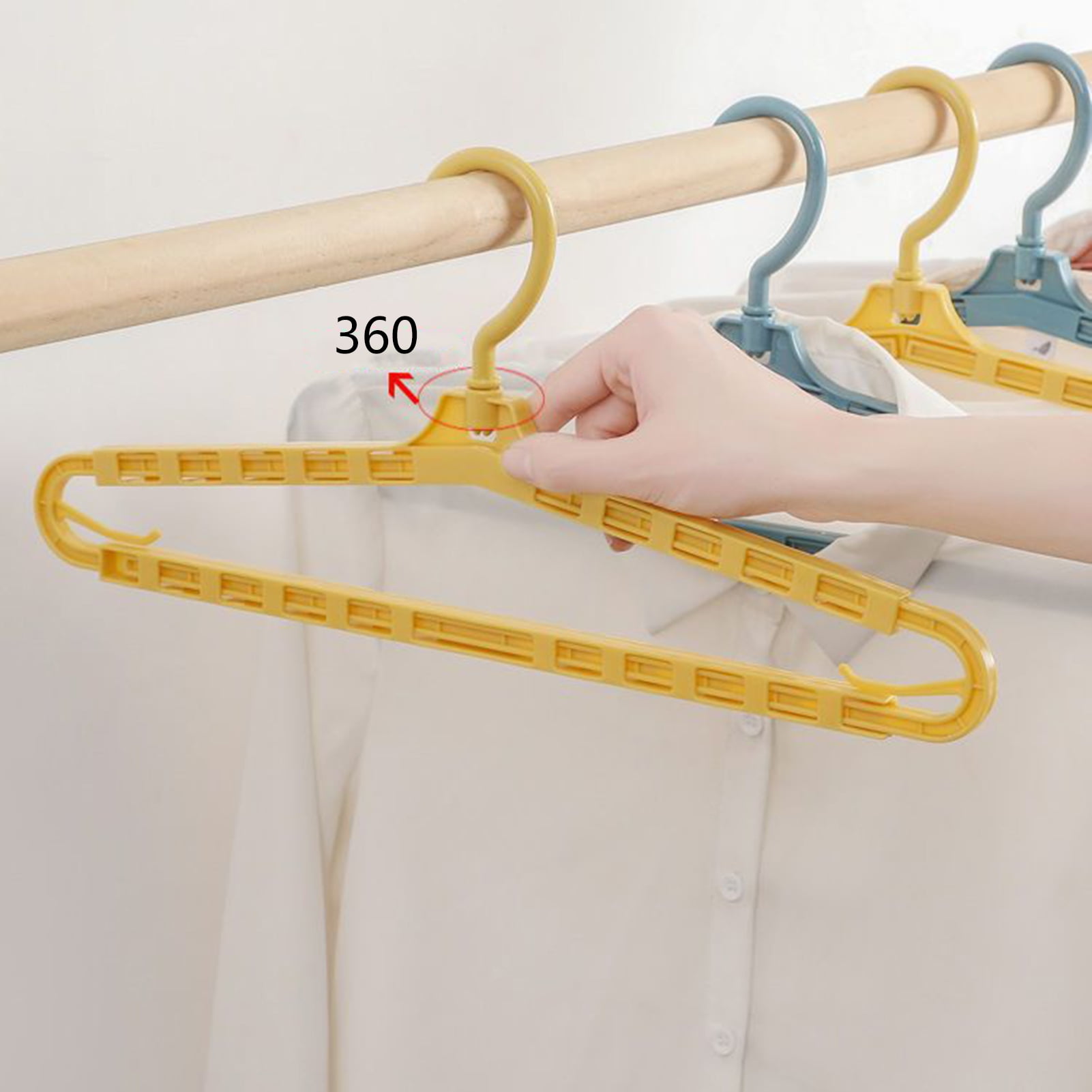 Bolincty Retractable Clothes Hanger Rotating Foldable Strong Load ...