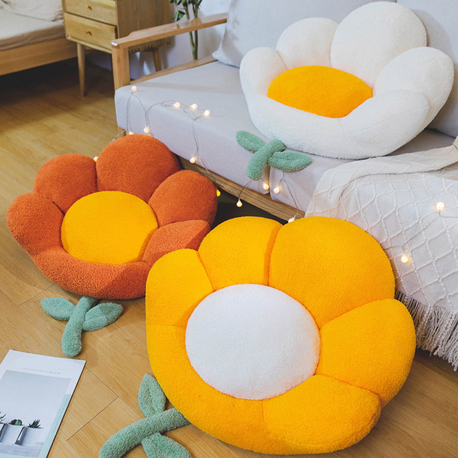 Bolincty Seat Mat Detachable Extra-soft Texture Thickened Flower Shape ...