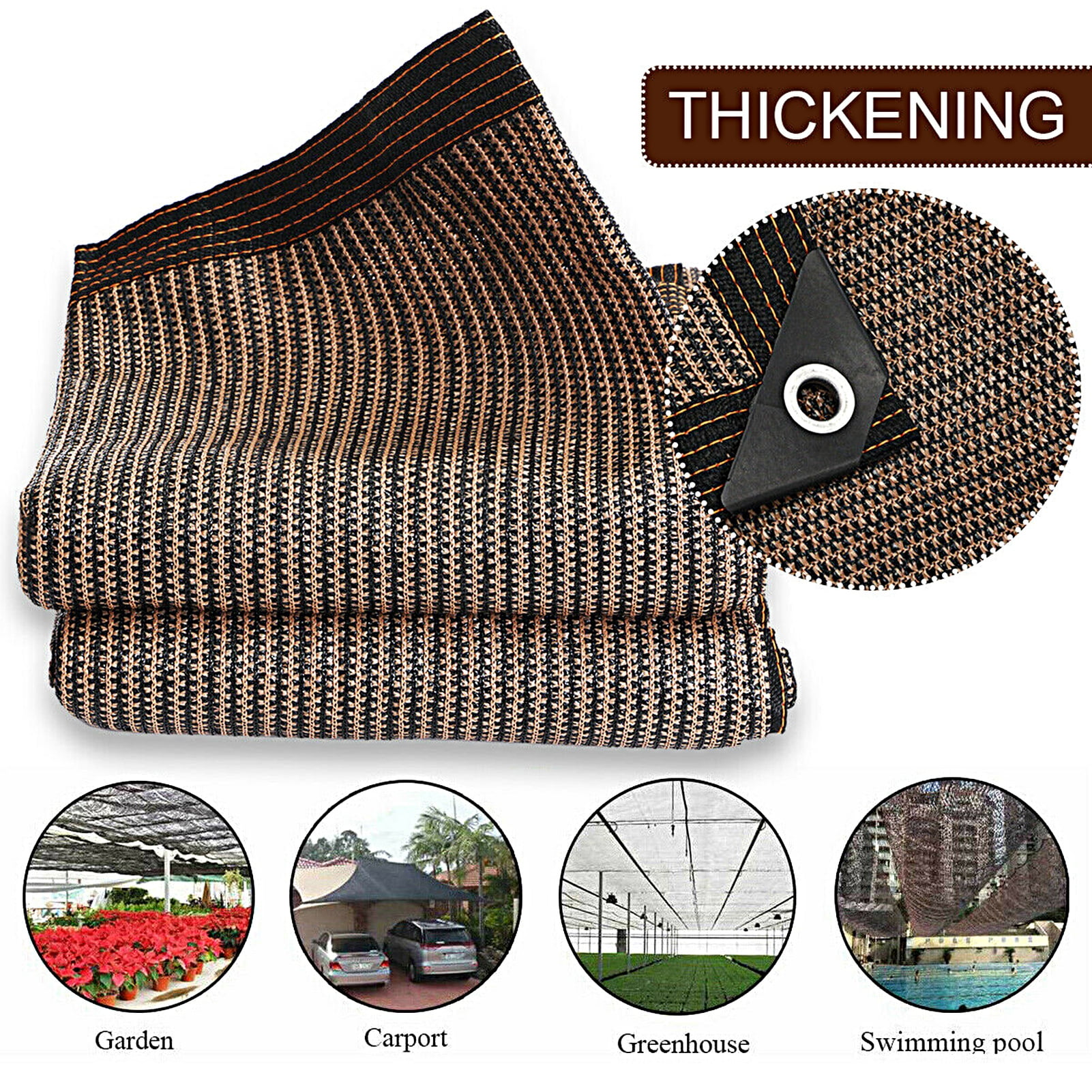 Bolincty Sun Shade Cloth - Garden Shade Mesh Netting Cover with ...