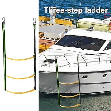 winibo Heavy Duty Boat Telescopic 4 Step Ladder,Stainless Steel Swim ...