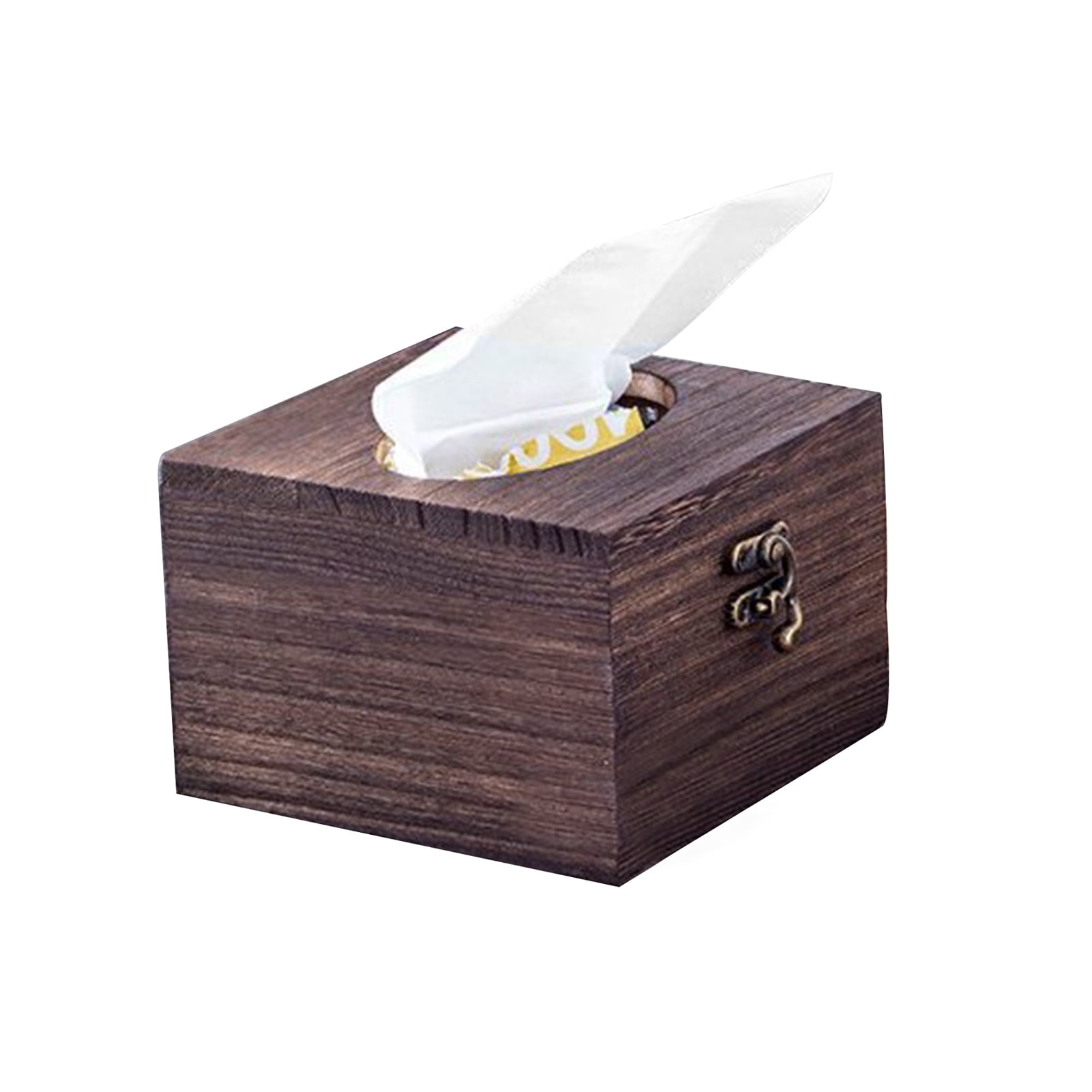 Bolincty Tissue Box Cover, Tissue Box Holder Wood Paper Napkin Holder ...