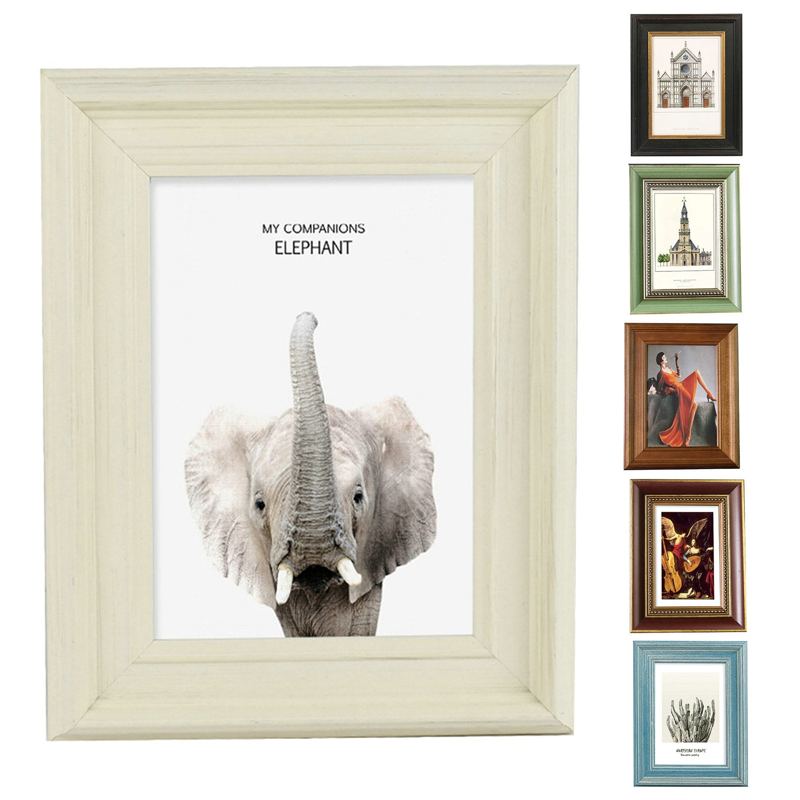 Bolincty Vintage 5x7 Picture Frame Wall-mounted Oblong Shape Photo ...