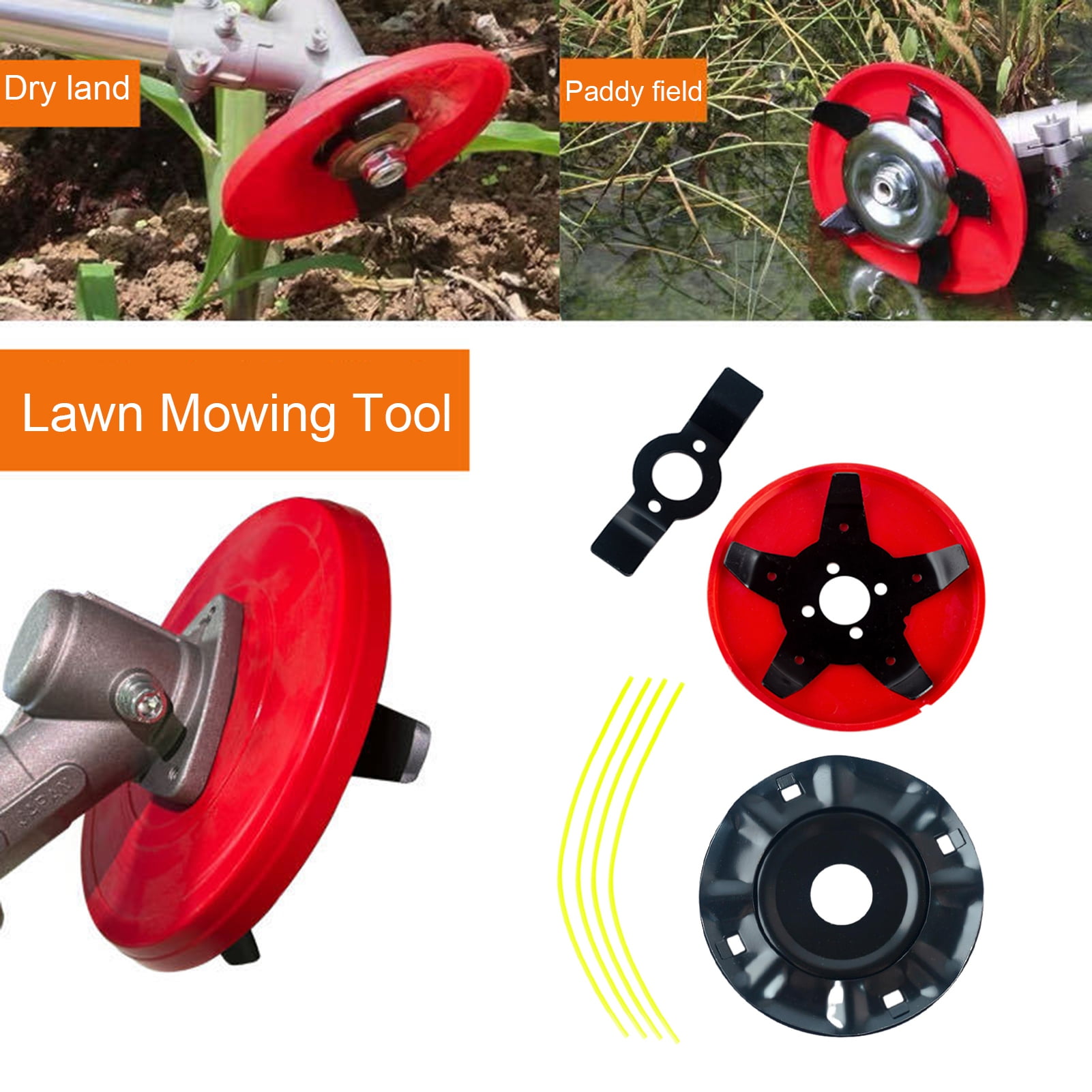 Bolincty Weed Eater Blade Metal Weeding Disc Head Gardening Weed Wacker ...