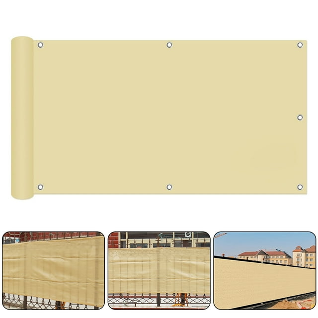 Bolincty Yellow Balcony Privacy Screen Fence, Apartments Railing Screen ...