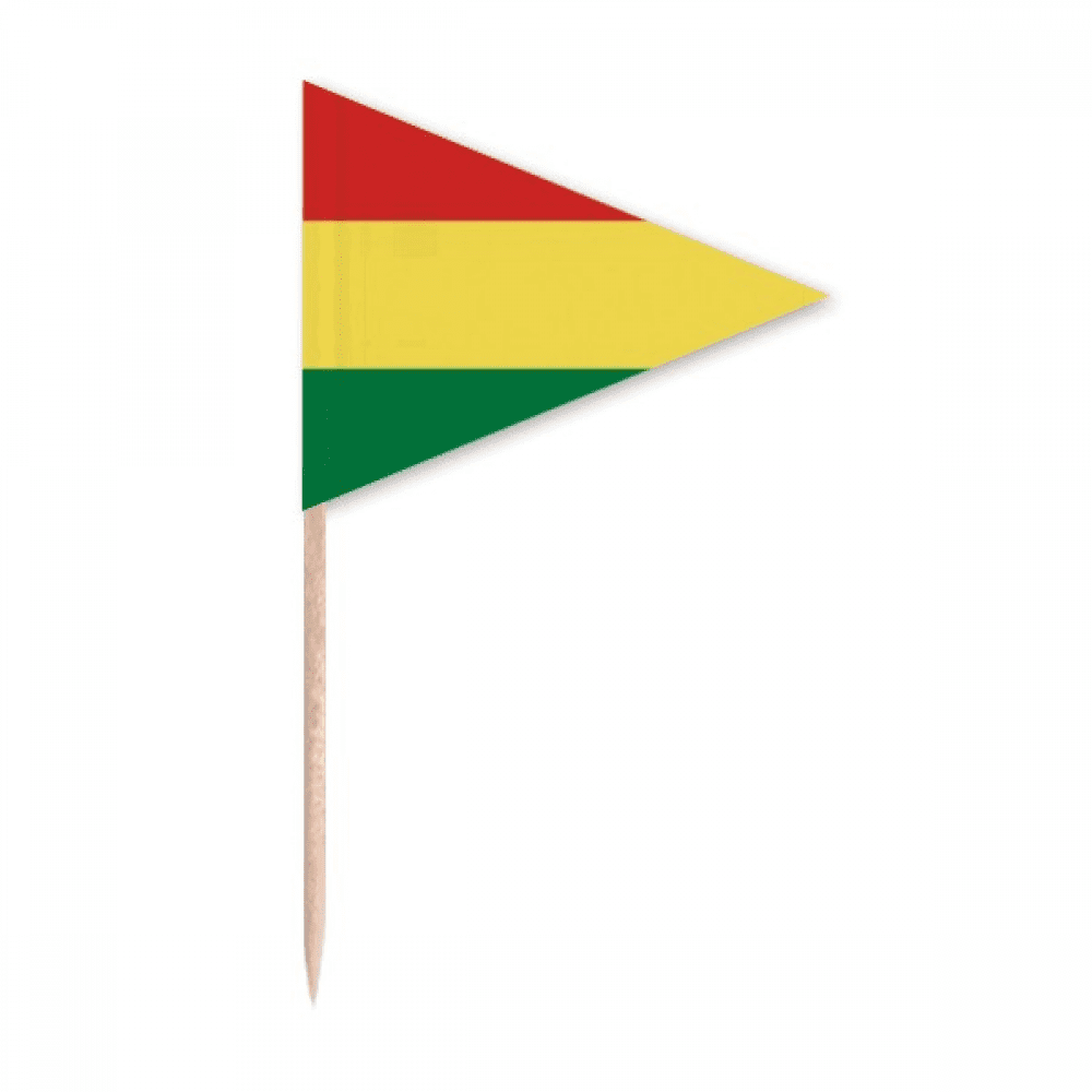 Bolivia Flag Country Symbol Mark Pattern Toothpick Triangle Cupcake ...