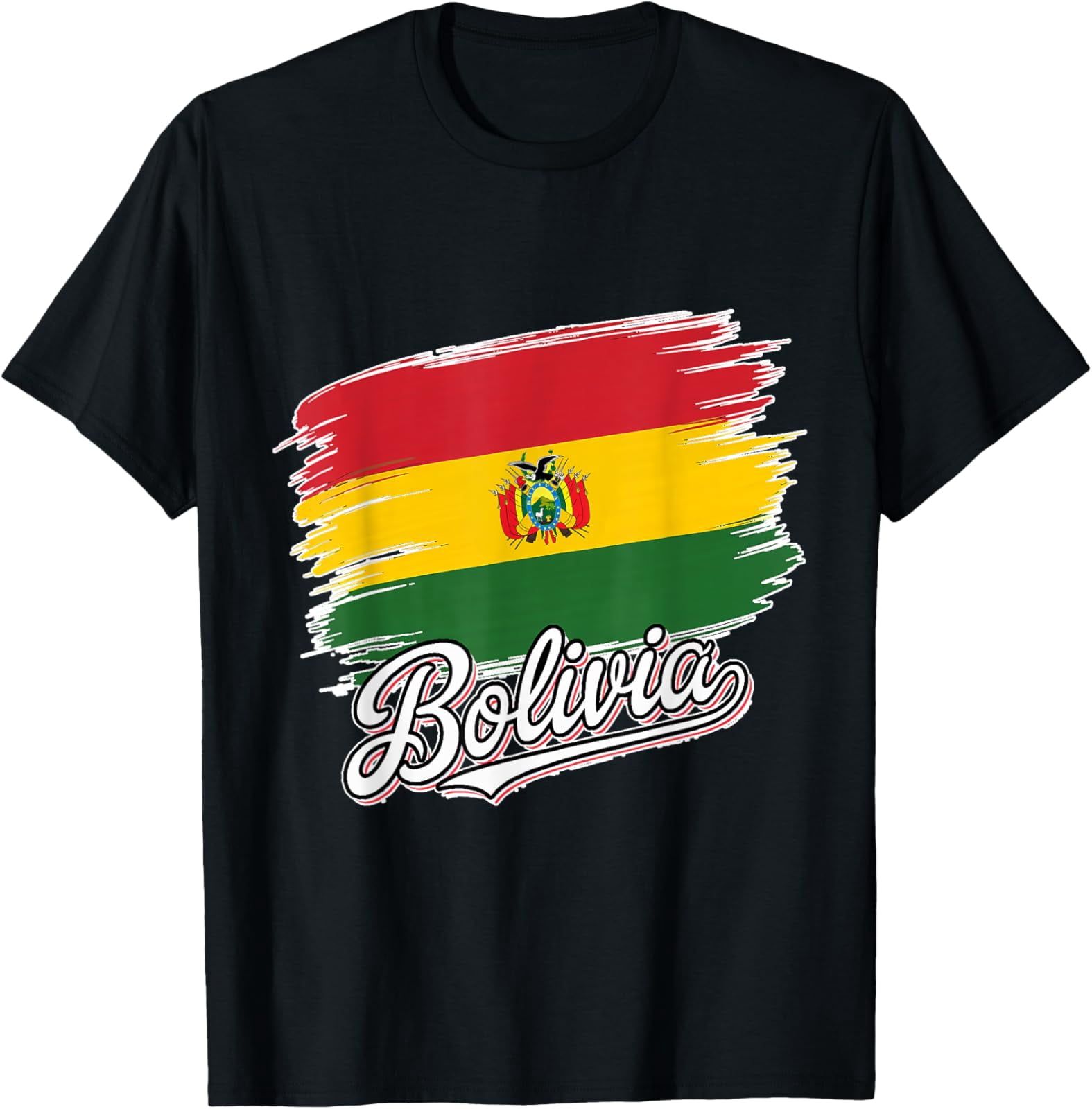 Bolivia Hispanic Heritage Month Flag Bold Statement T-Shirt All Size S ...