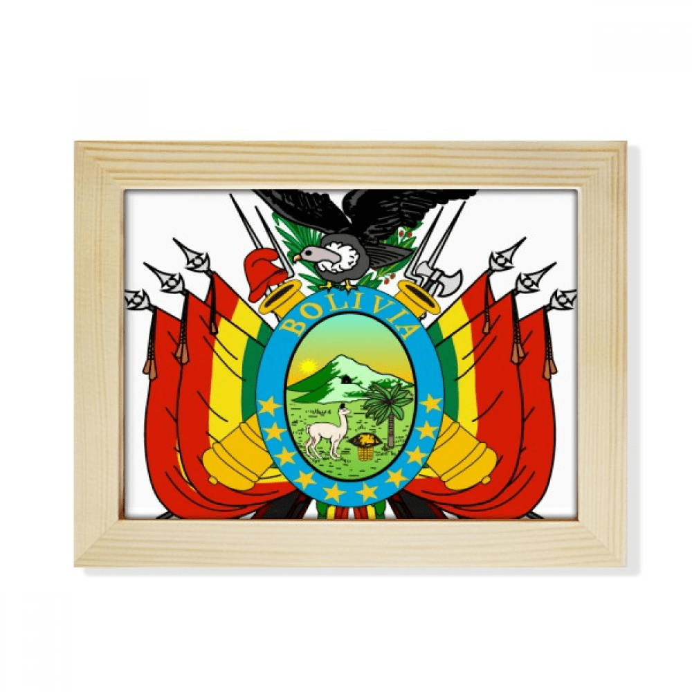 Bolivia National Emblem Country Desktop Photo Frame Picture Art ...