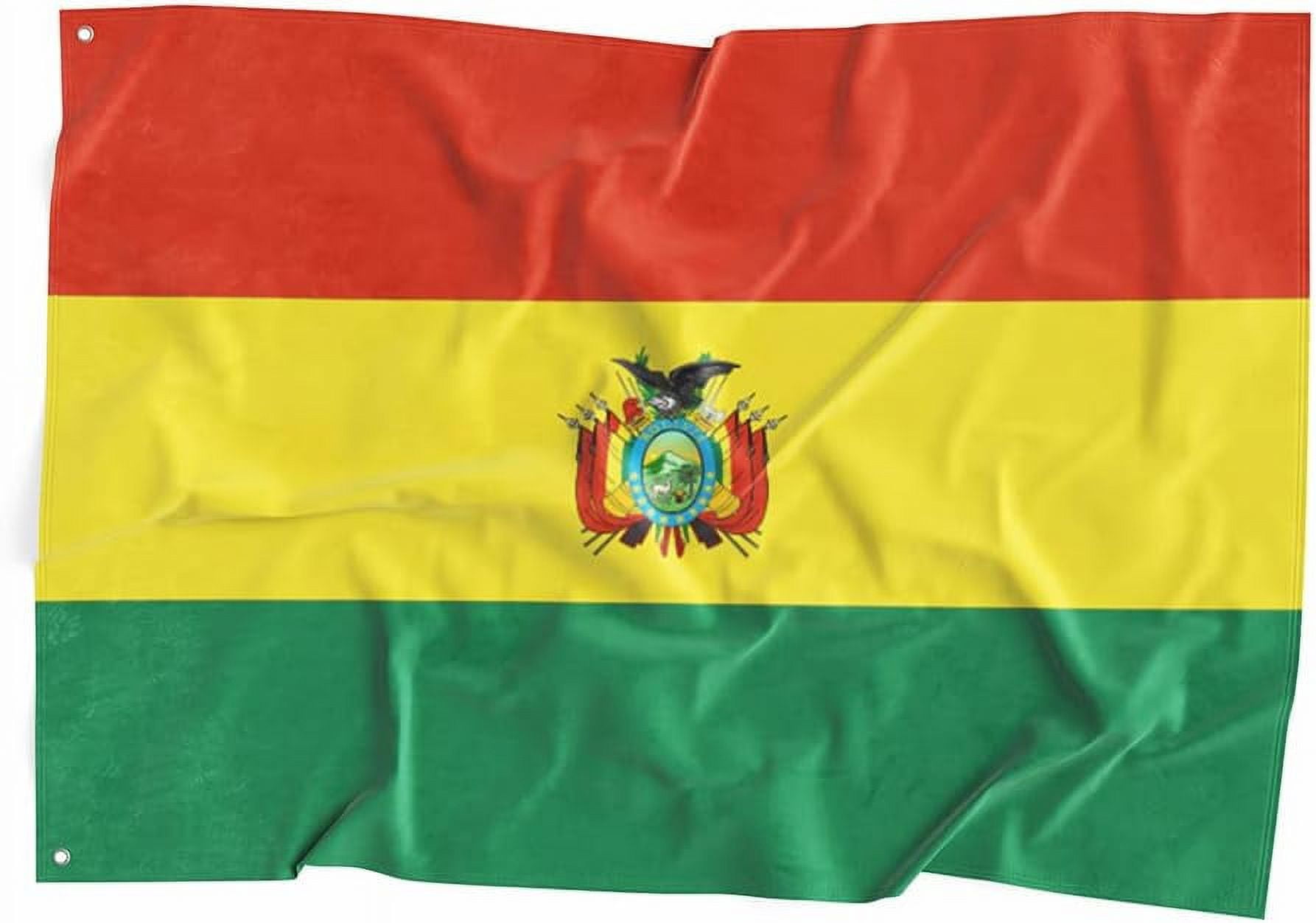 Bolivia National Flag Polyester Fiber 3x5 Feet Flag, Bright Colors And ...