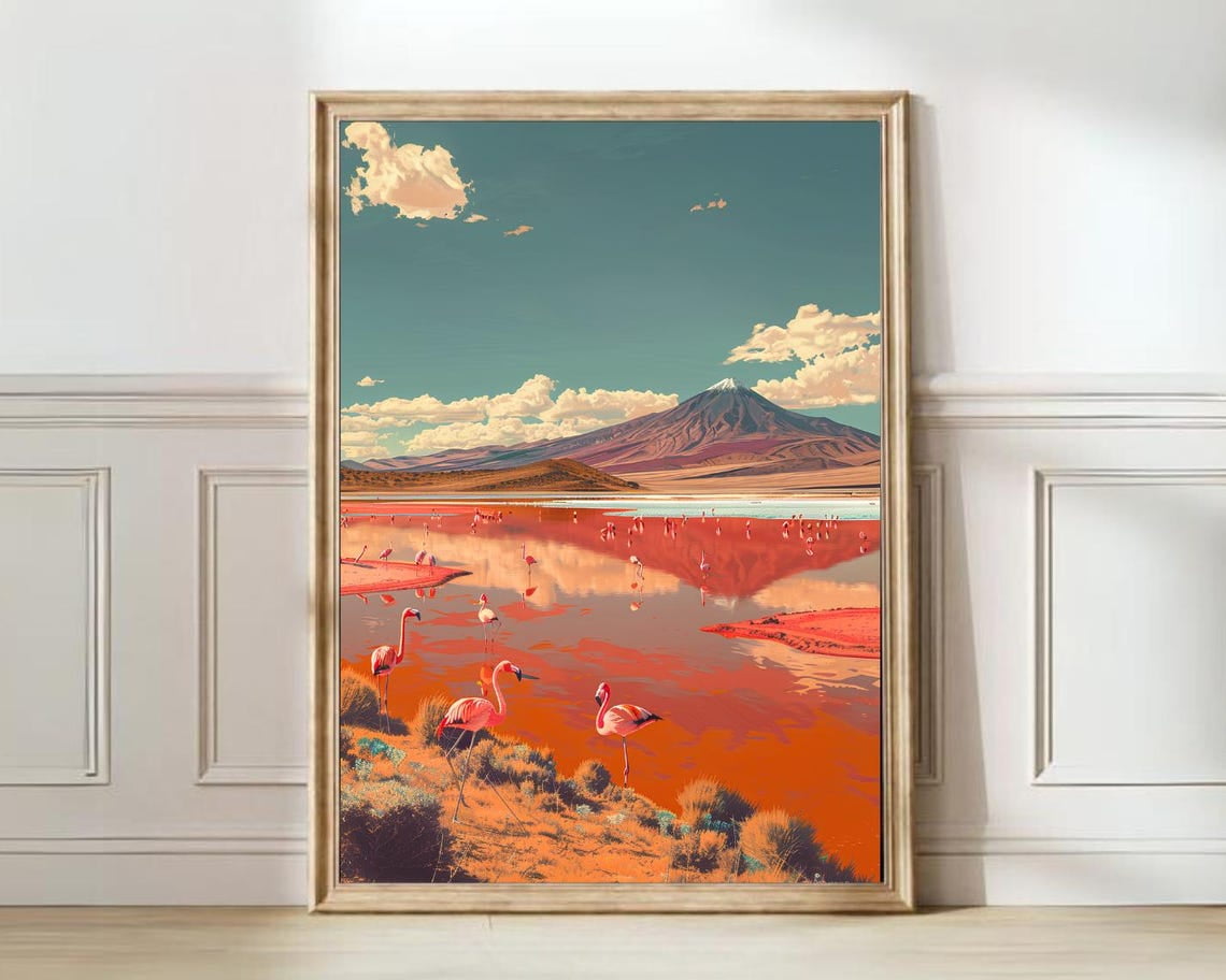 Bolivia Print Bolivia Illustration Uyuni Travel Poster Uyuni Print ...