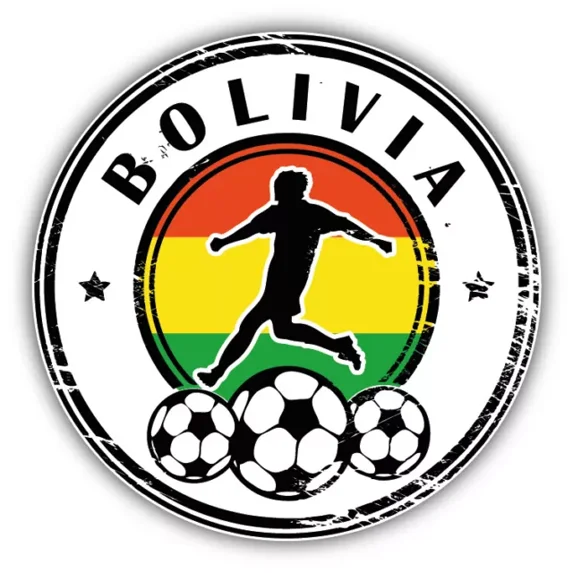 Bolivia Soccer Team Grunge Rubber Stamp Car Sticker Phone Decal Water ...