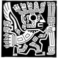 Bolivia: Tiahuanaco Figure. /Ndrawing Of One Of The Many Figures On ...