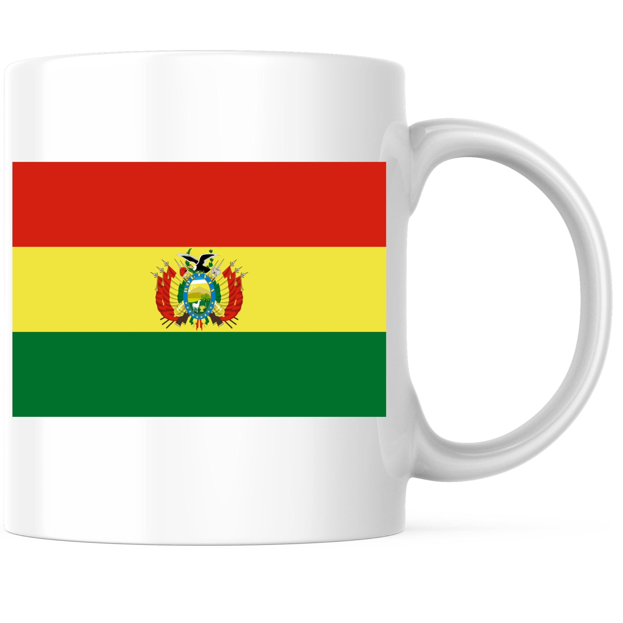 Bolivia World Flag Coffee Mug - Bolivian Pride - 11 Ounce Coffee Mug ...