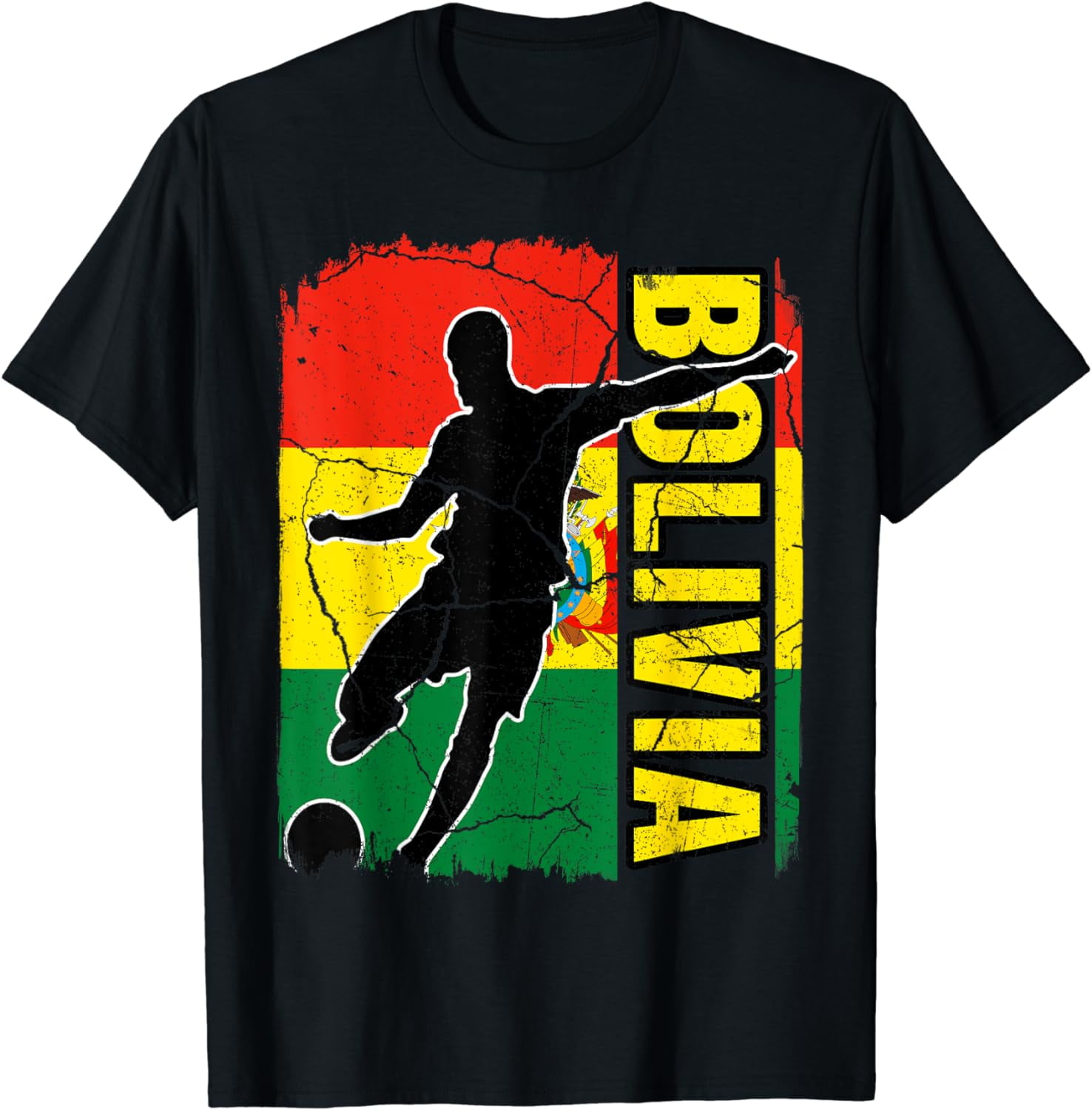 Bolivian Soccer Team Bolivia Flag Jersey Football Fans T-Shirt ...