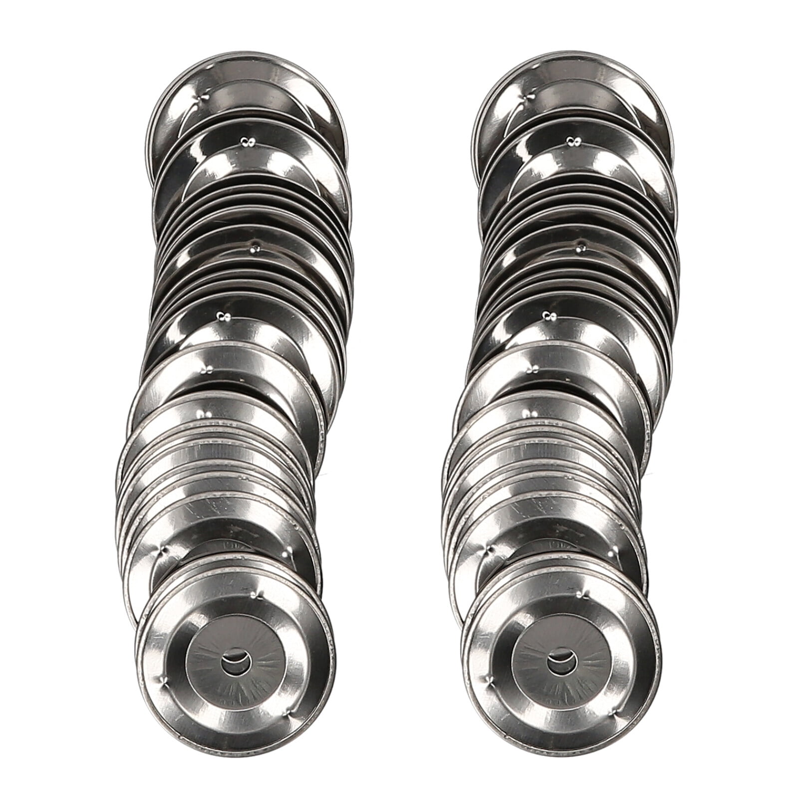 Boll plate,50pcs Bell Bell Steel Handbell Silver Bell Stainless Steel ...