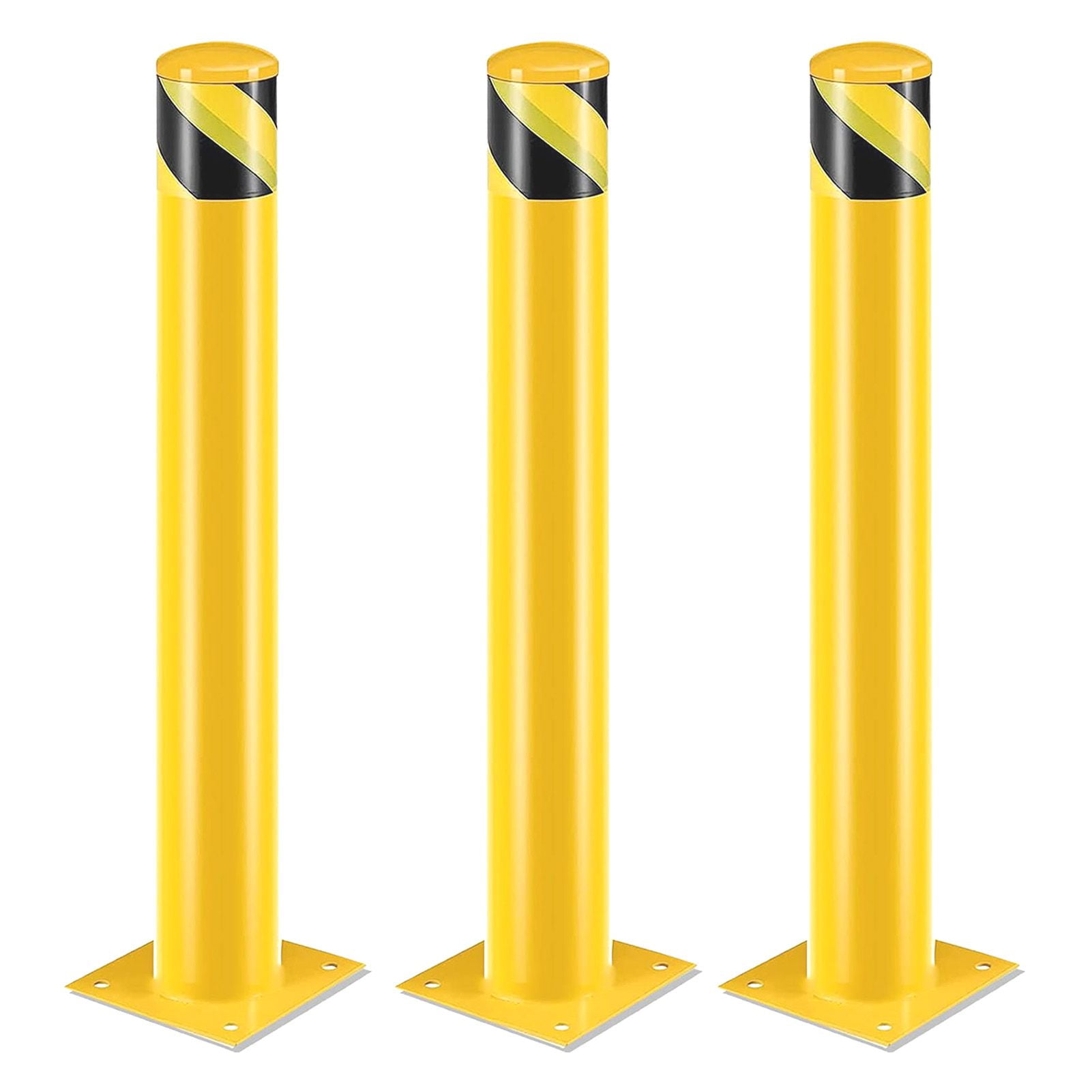Bollard Post, Steel Bollards, Safety Bollard Yellow Powder Coated ...