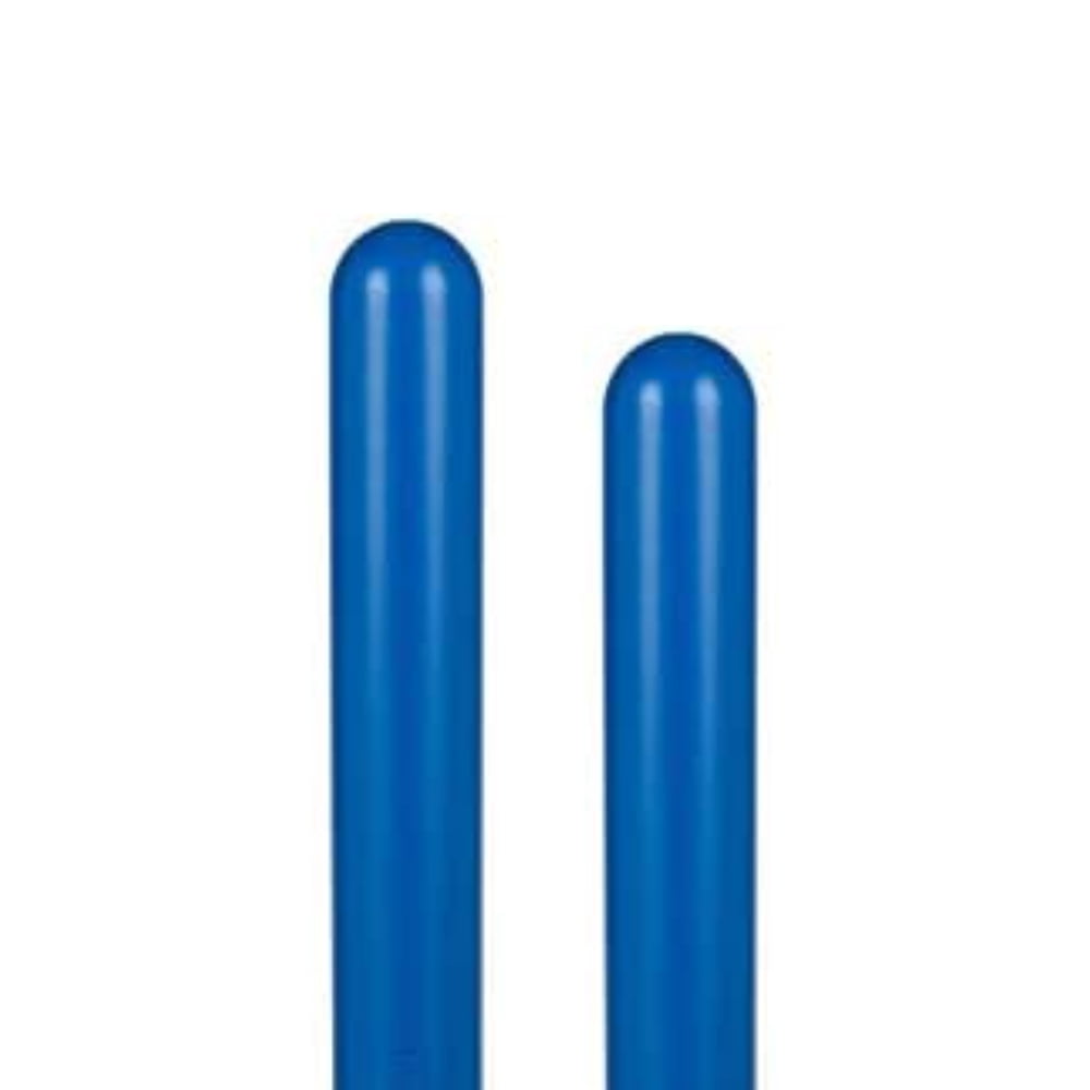 BollardGard 4" x 52" 2-Pack Round Top Bollard Cover - Innoplast (Blue ...
