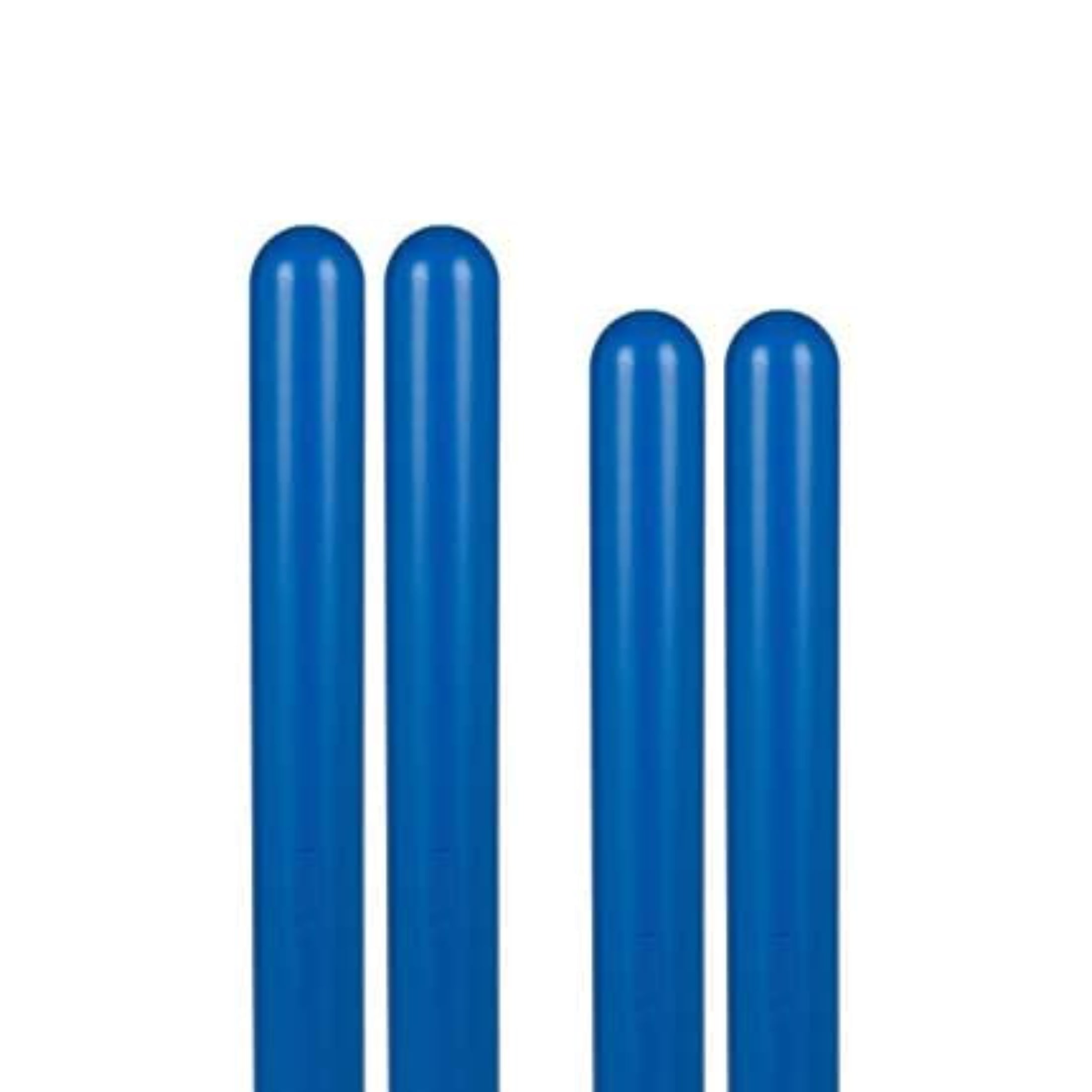 BollardGard 4" x 52" 4-Pack Round Top Bollard Cover - Innoplast (Blue ...