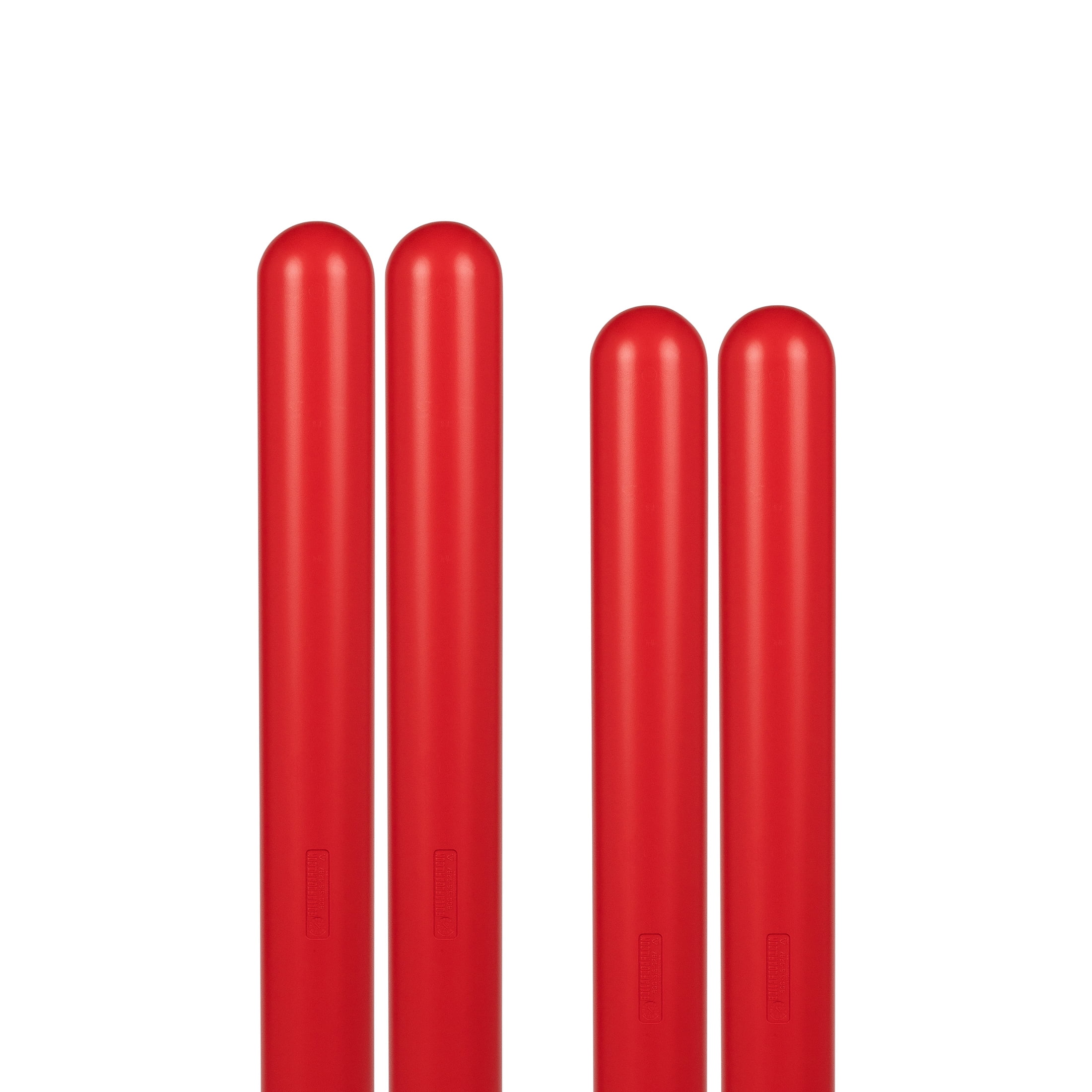 BollardGard 4" x 52" 4-Pack Round Top Bollard Cover - Innoplast (Red No ...