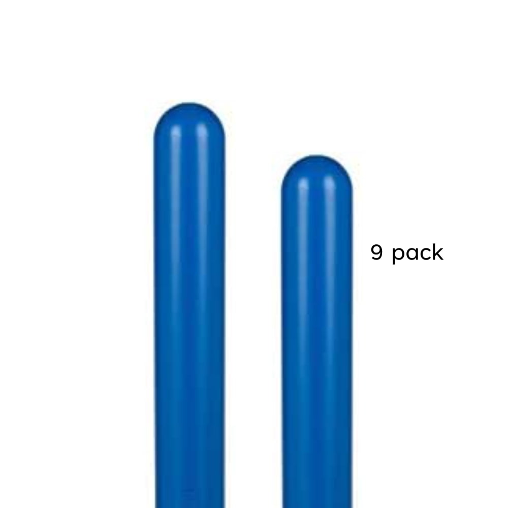 BollardGard 4" x 52" 9-Pack Round Top Bollard Cover - Innoplast (Blue ...