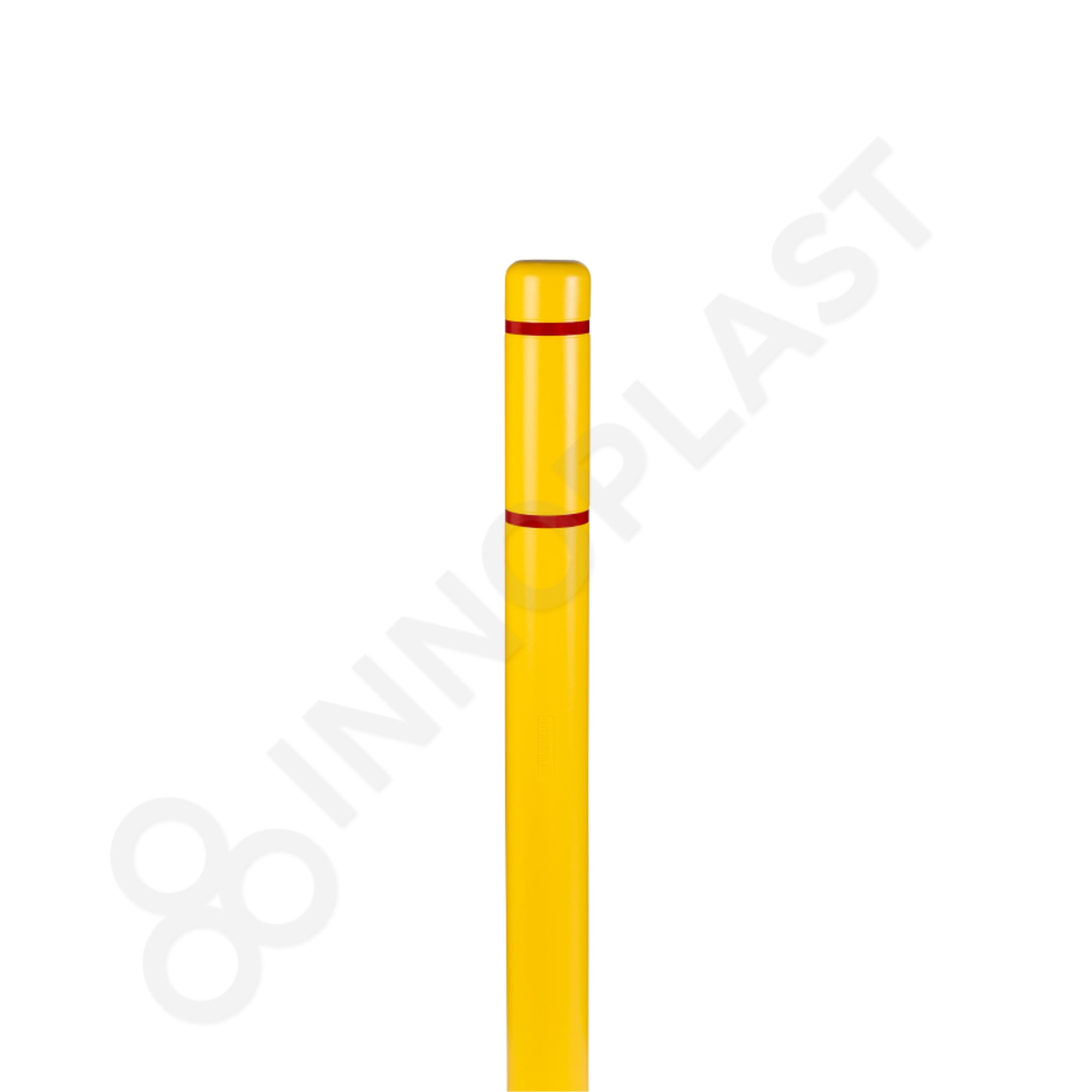BollardGard 4" x 52" Bollard Cover Yellow - Innoplast (Yellow red tape ...