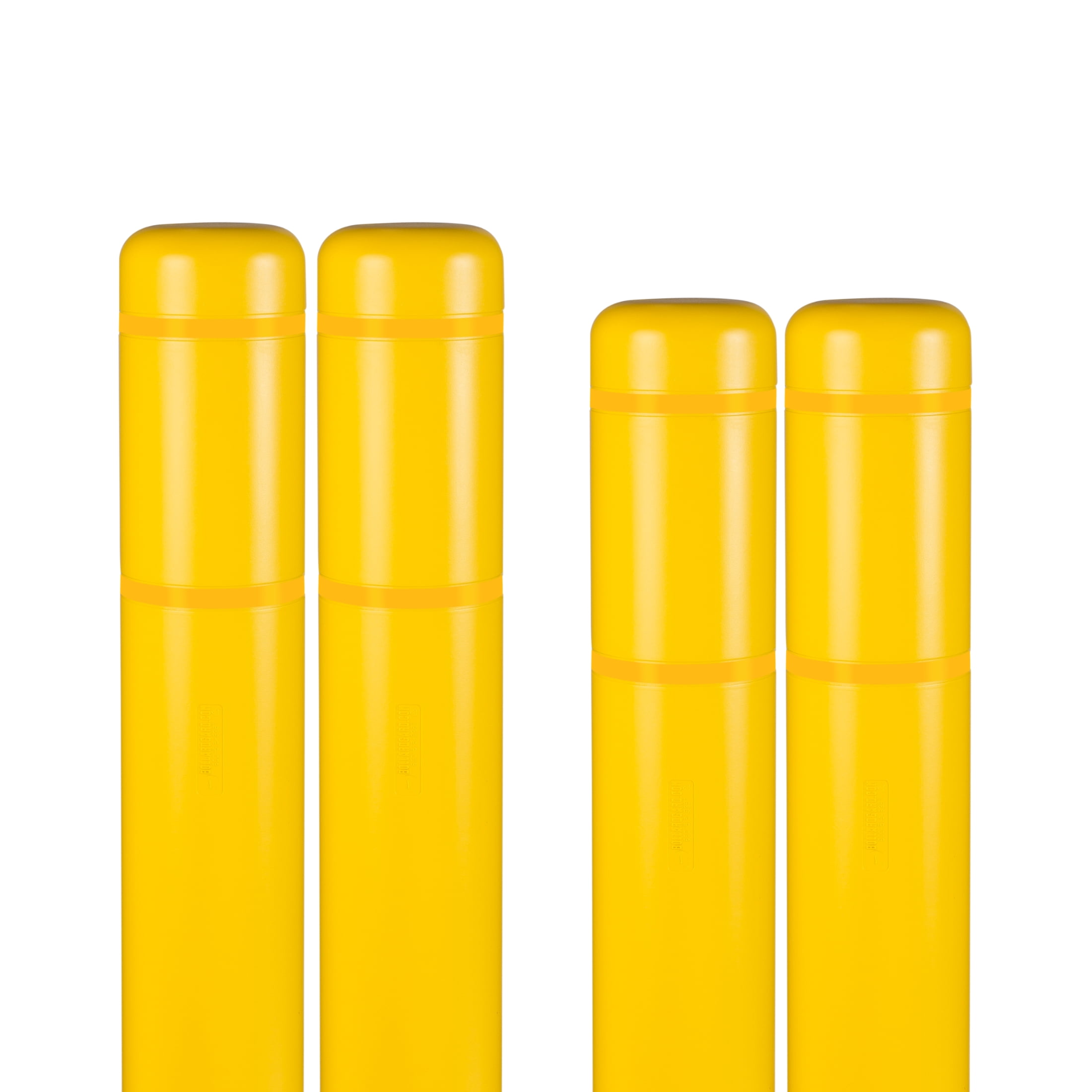 BollardGard 7" x 52" 4-Pack Bollard Cover - Innoplast (Yellow Yellow ...