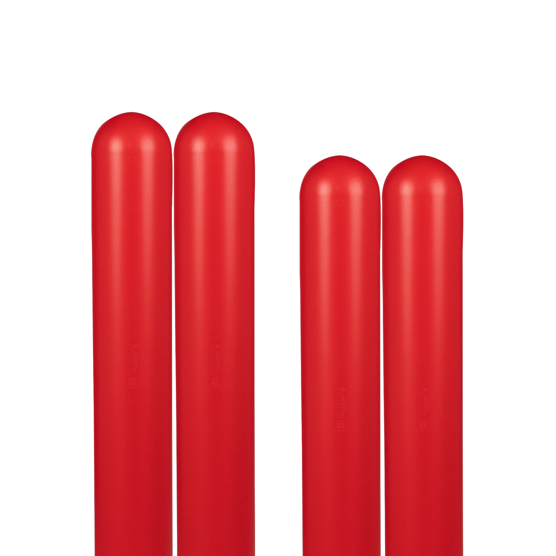BollardGard 7" x 52" 4-Pack Round Top Bollard Cover - Innoplast (Red No ...