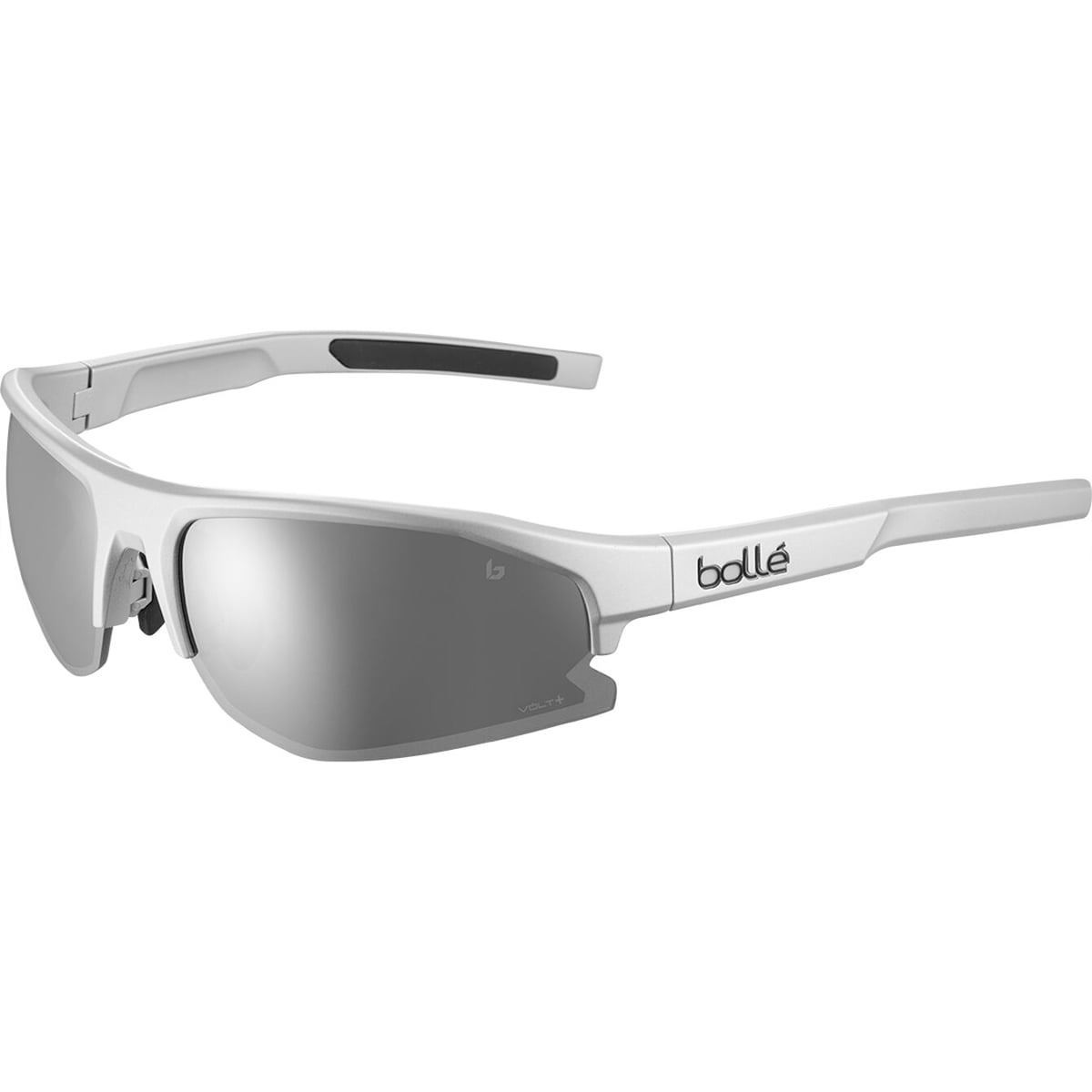 Bollé Bolt 2.0 Sunglasses, Polarized Volt+ Lenses, Lightweight Silver ...