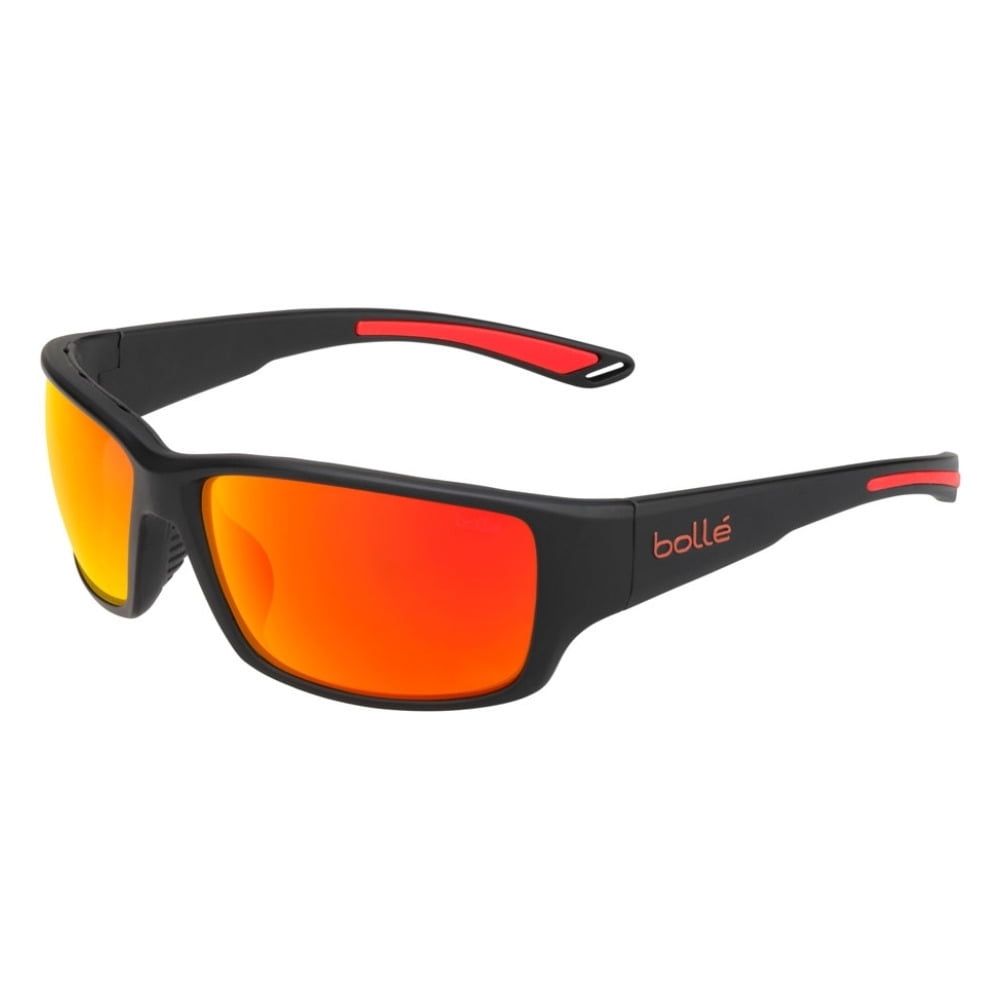 Bolle Kayman 62mm TNS Sunglasses (Matte Black Red) - Walmart.com