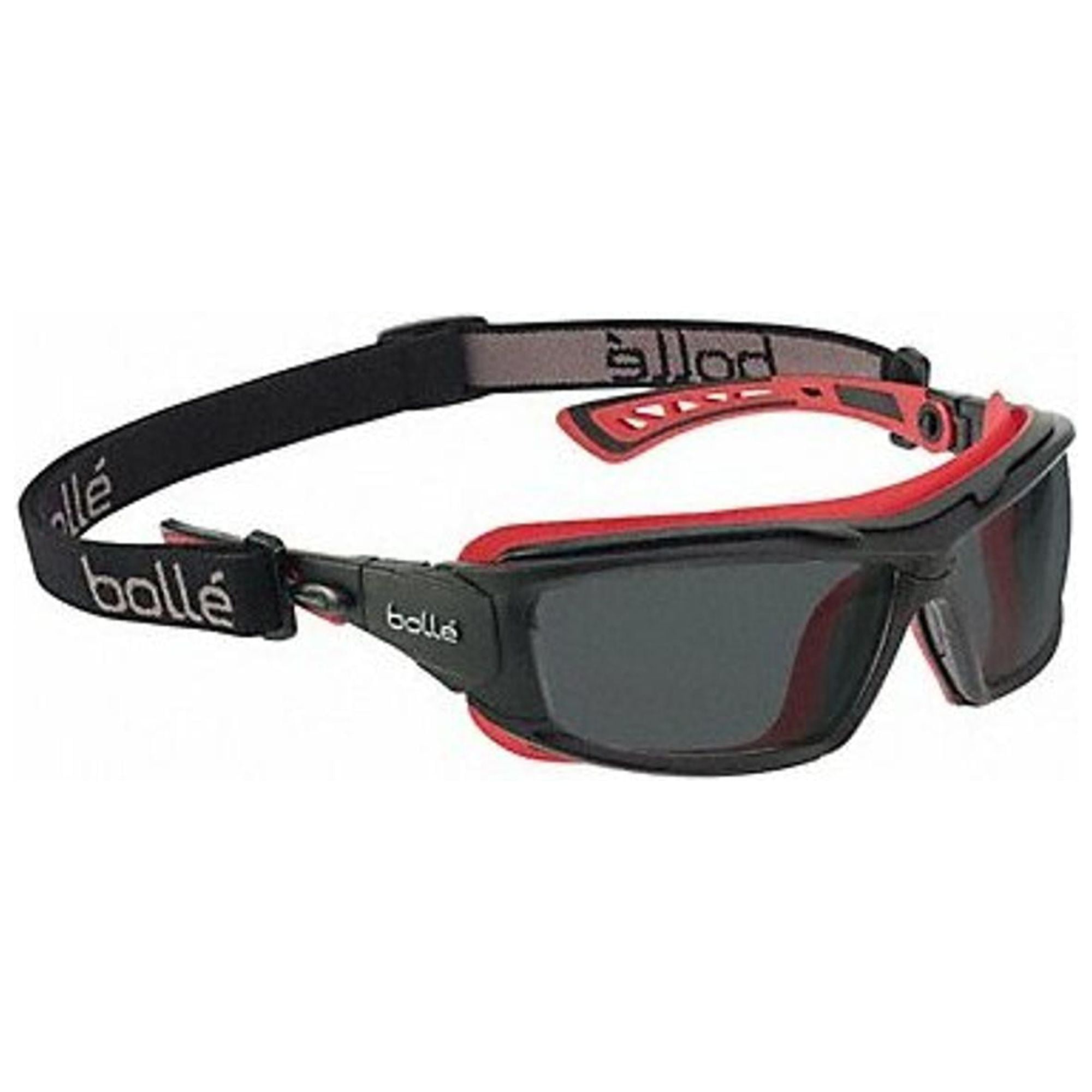 Bolle Safety 40300 Ultim8 Goggles, Smoke Lens, Black & Red Frame ...