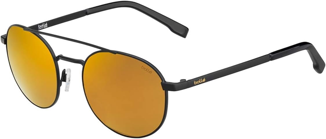 Bolle Wayfarers Square OVA Matte Black, HD Polarized Brown Gold, One ...