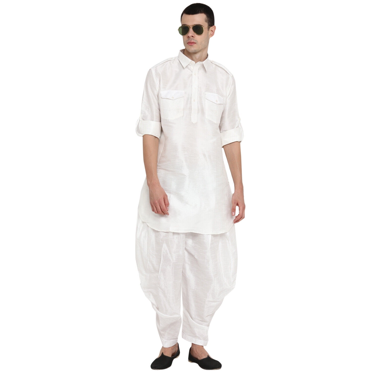 Bollywood Stylish Indian Silk Festive Diwali Pathani Salwar Kamij ...