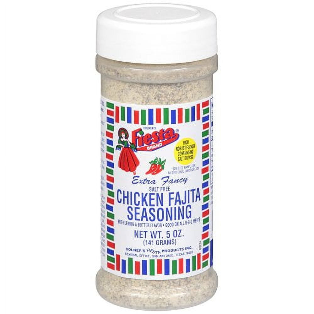 Bolner's Fiesta Brand Salt Free Chicken Fajita Seasoning With Lemon ...