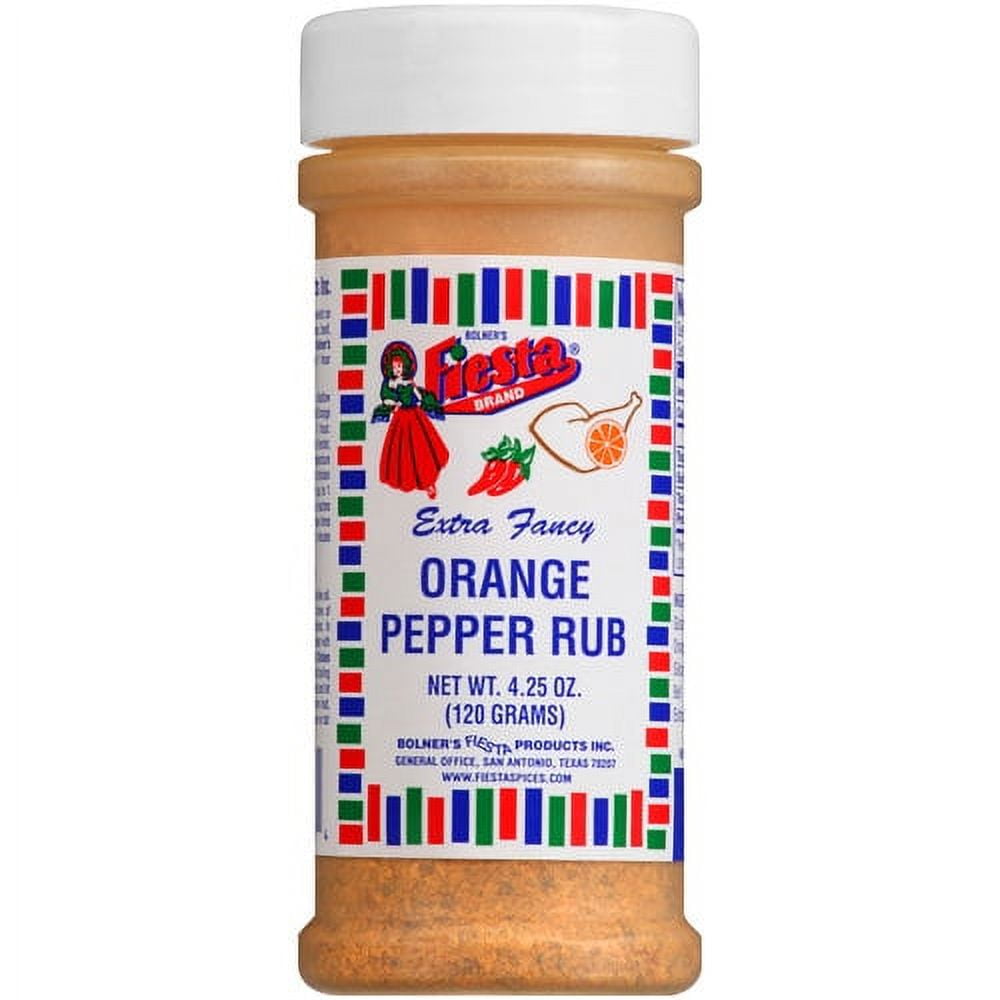 Bolner's Fiesta Brand Extra Fancy Orange Pepper Rub, 4.25 oz - Walmart.com